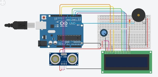 Visitor Counter Using Arduino On Tinkercad 3 Steps