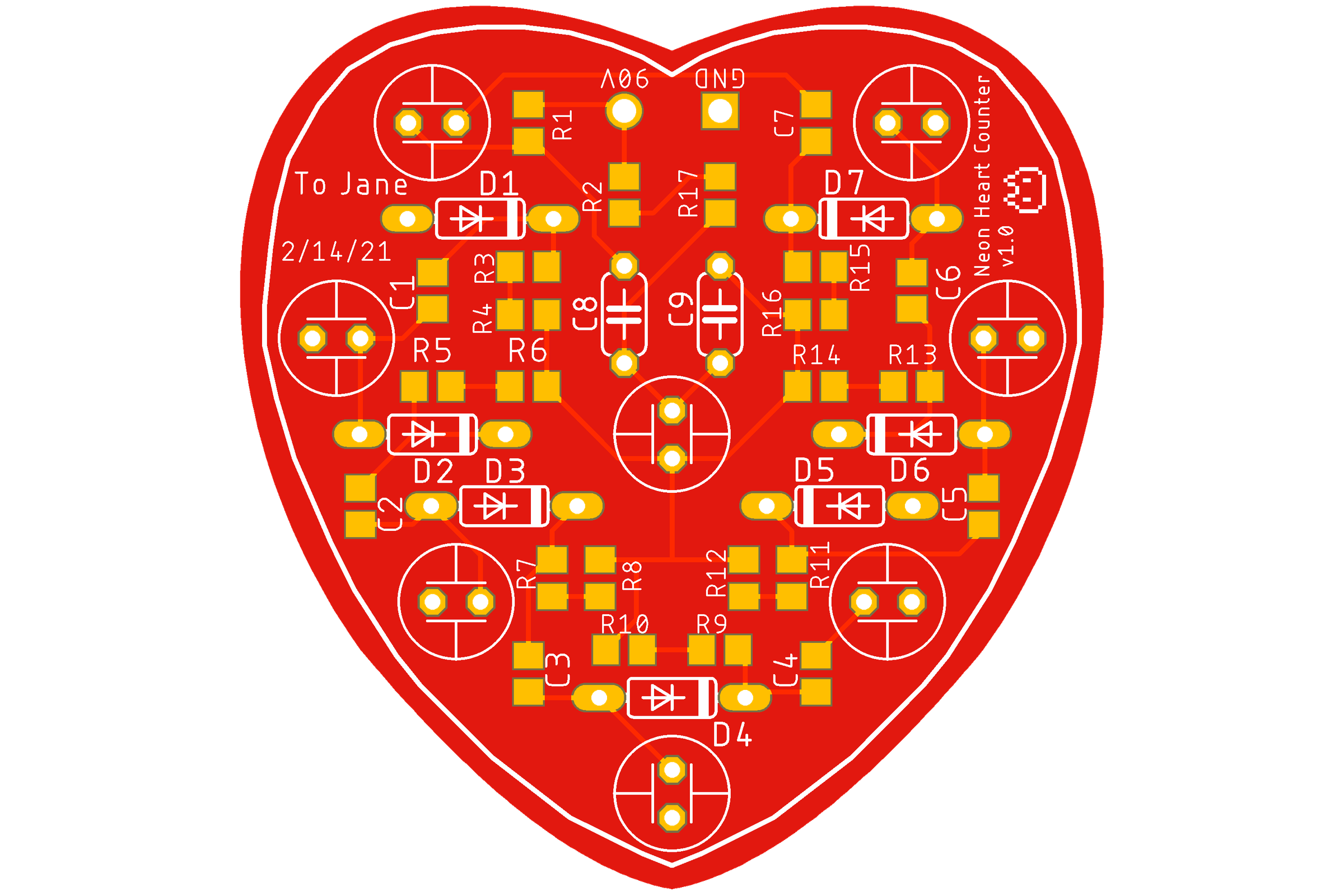 Neon Ring Counter Heart : 12 Steps (with Pictures) - Instructables