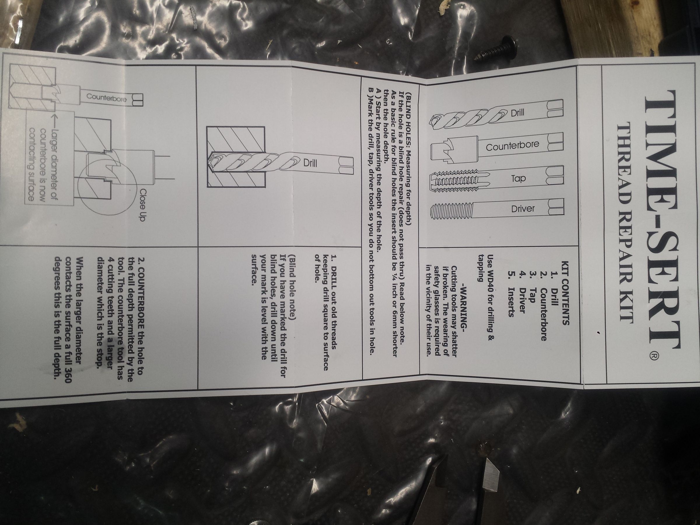 Stripped Thread Repair Using Thread Inserts : 6 Steps - Instructables