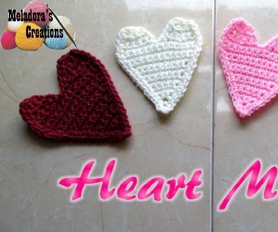 Crochet Heart Motif Applique – Free Crochet Pattern - Instructables
