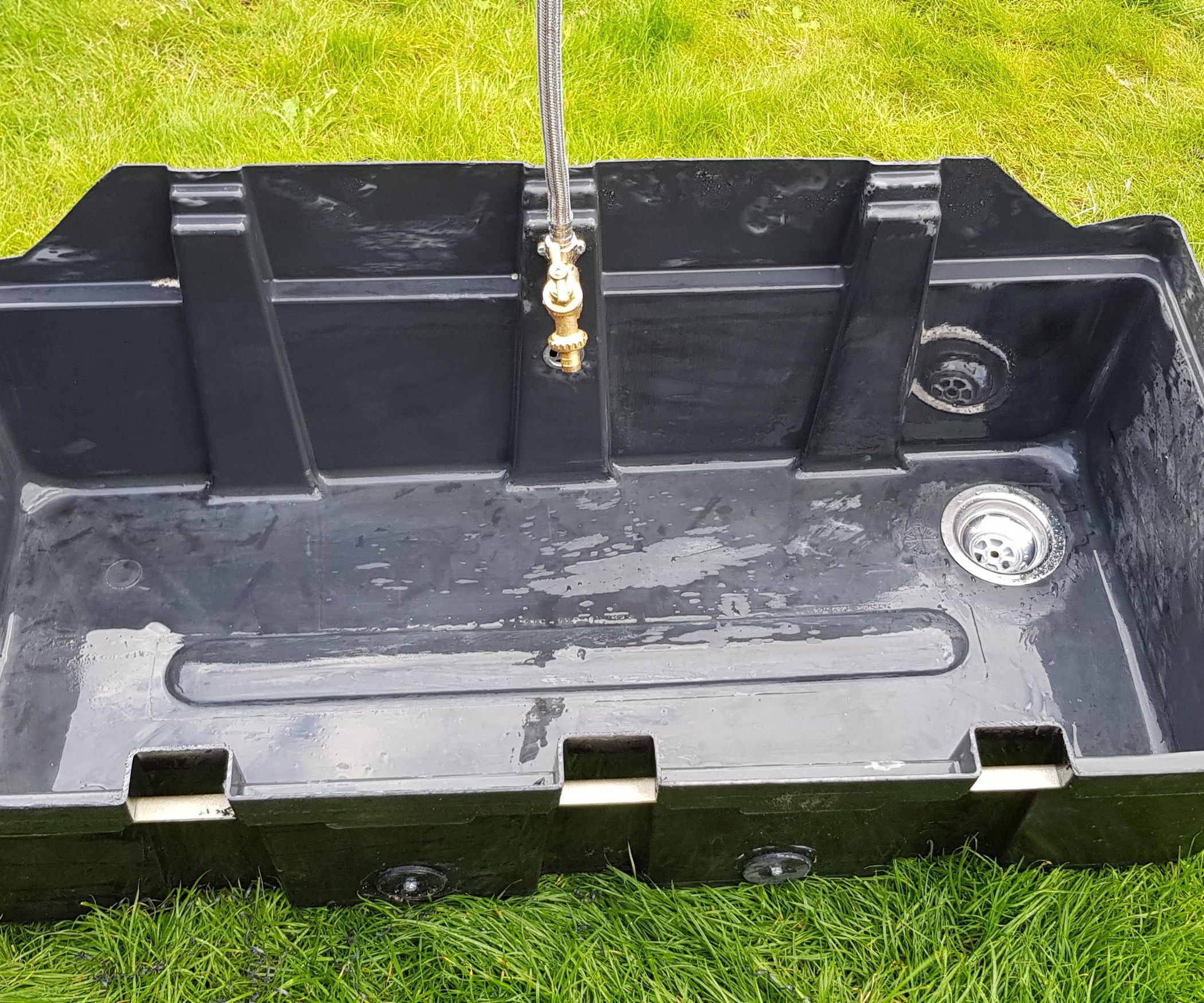 Recycling Plastic Water Tank to Make a Sink. : 3 Steps (with Pictures ...