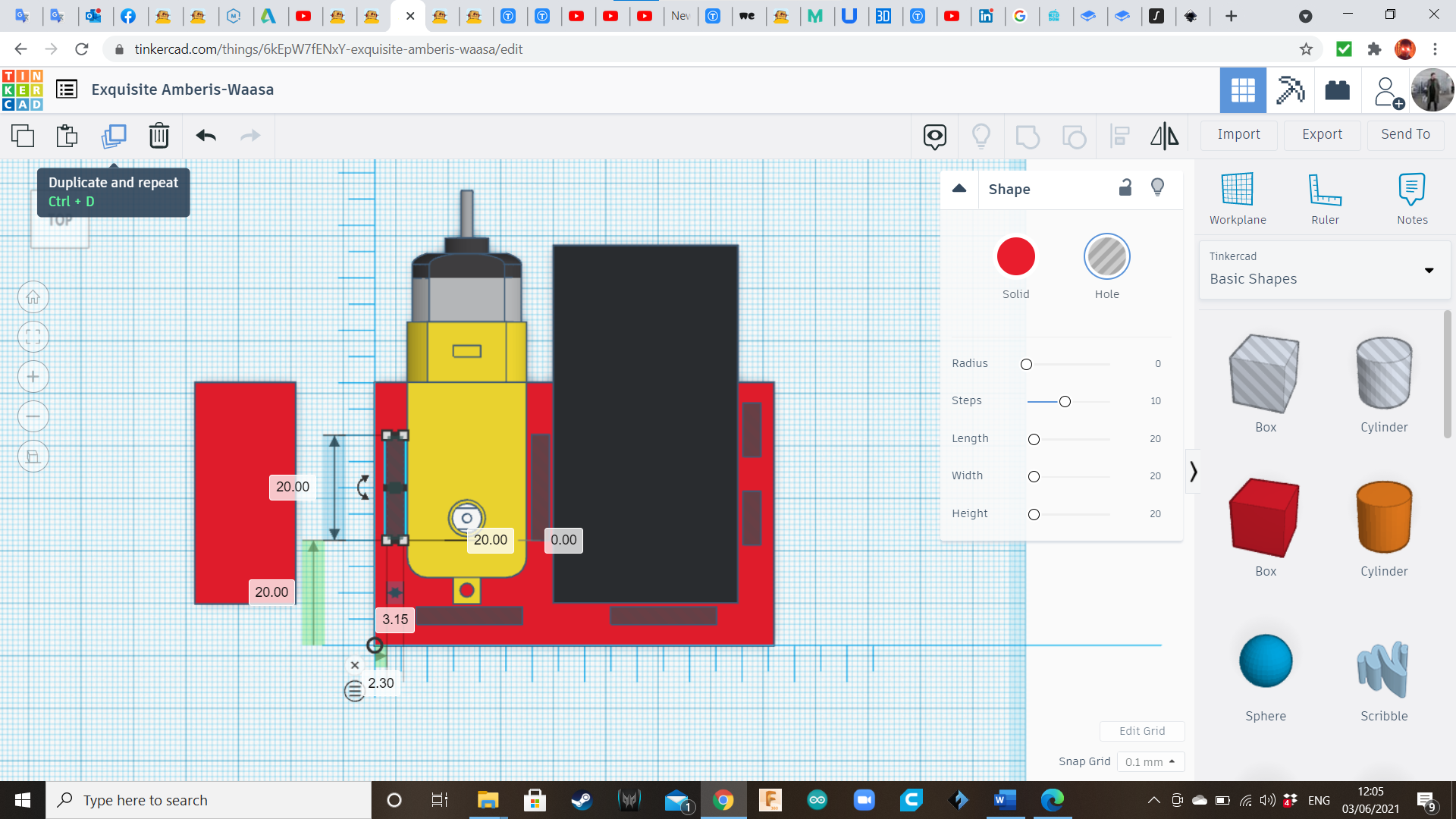 Tinkercad Robotics for School: Laser-cut Walking Machine! : 27 Steps ...