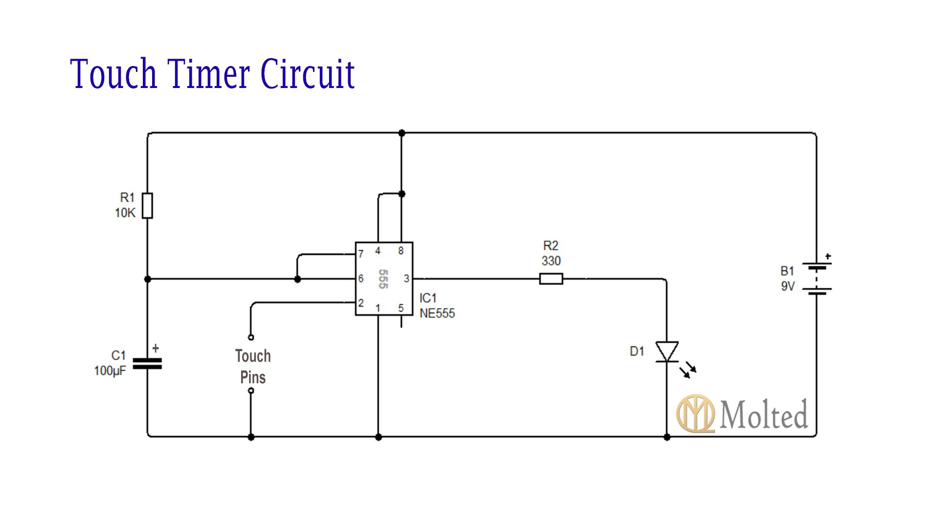 Three Touch Sensor Circuits + Touch Timer Circuit : 4 Steps - Instructables