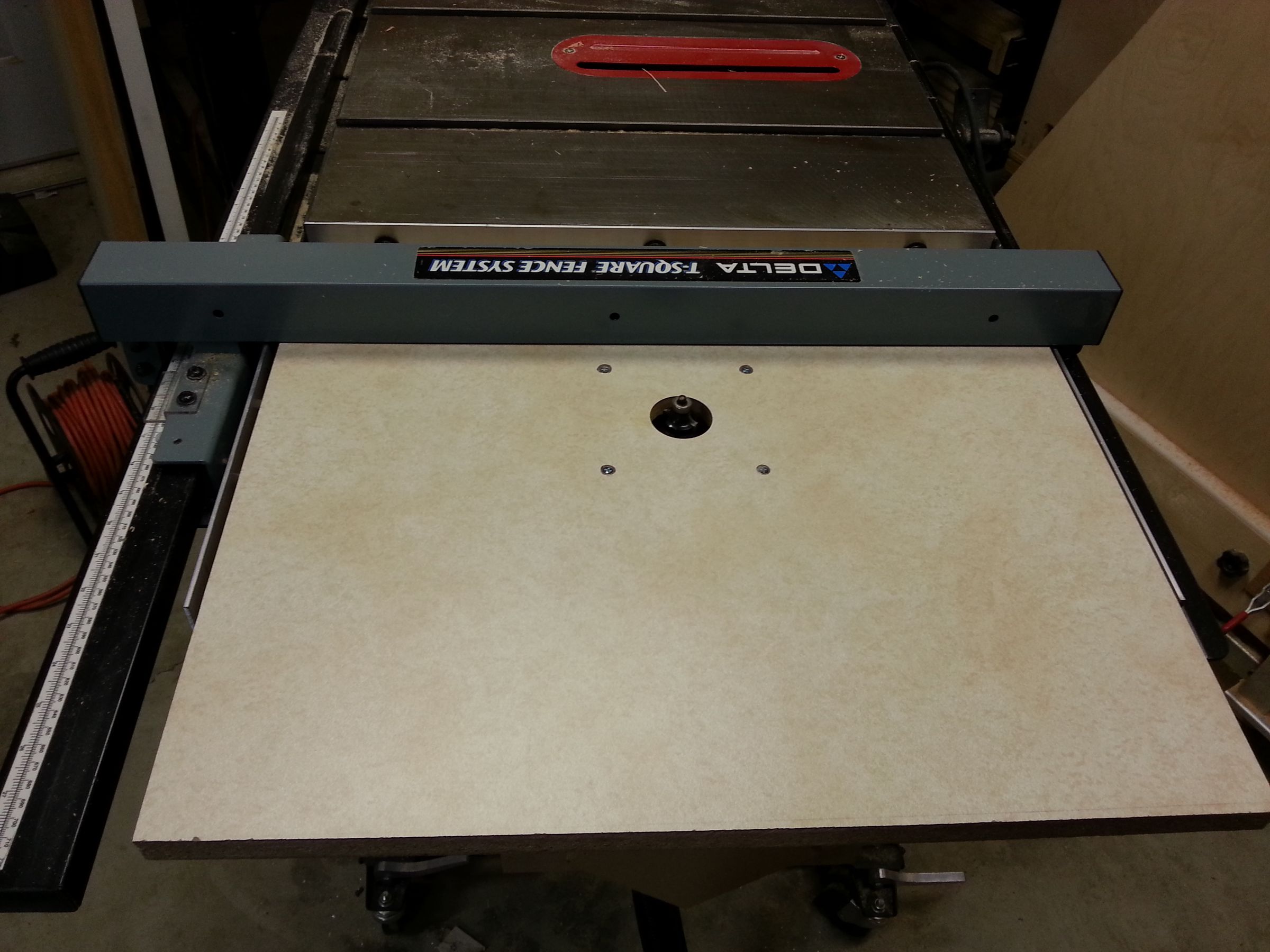 Add a Router Table With Dust Collector to Your Table Saw : 7 Steps ...