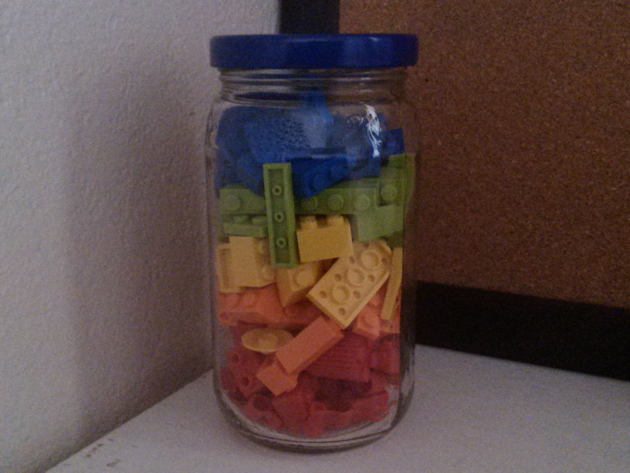 Rainbow Lego Jar : 3 Steps - Instructables