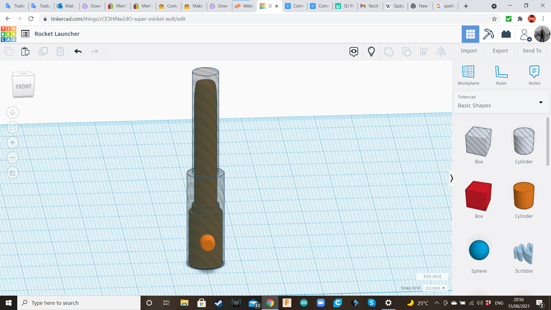 Tinkercad Robotics for School: Rocket Launching Mini-bot : 32 Steps ...