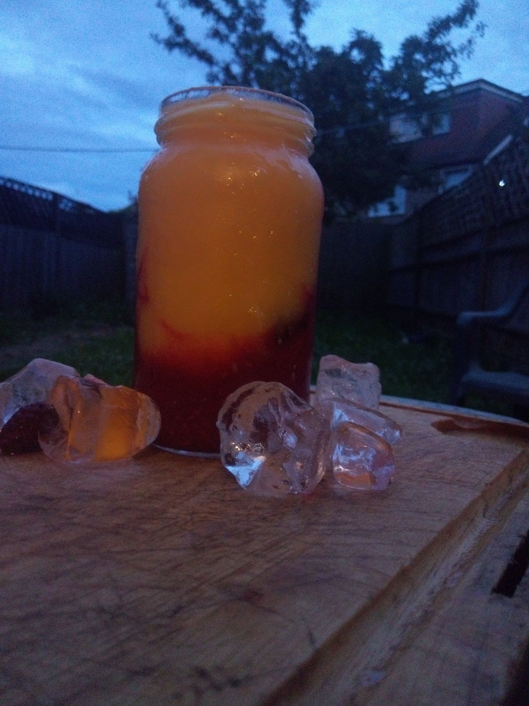 Mango and Raspberry Sorbet Sunset Jar : 3 Steps - Instructables