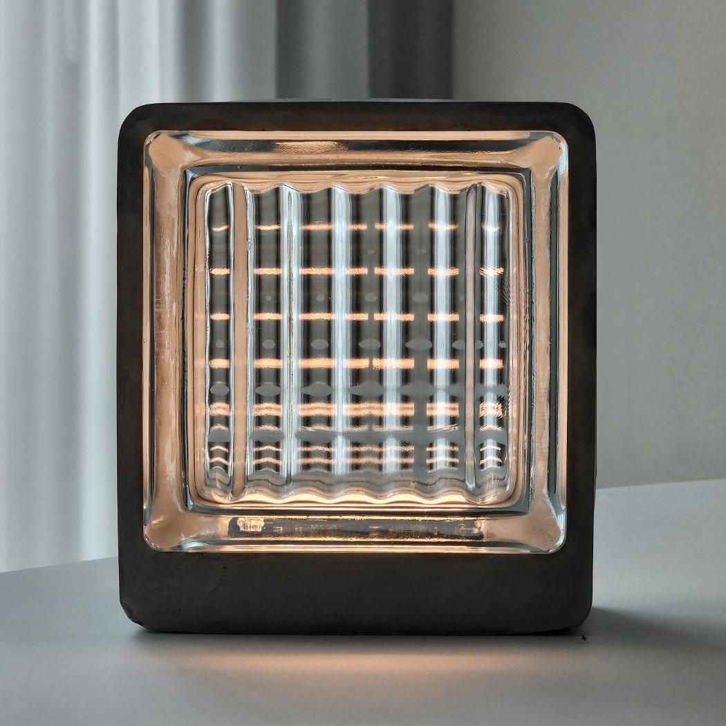 How to Make a Table Lamp Using Glass Block : 8 Steps (with Pictures ...