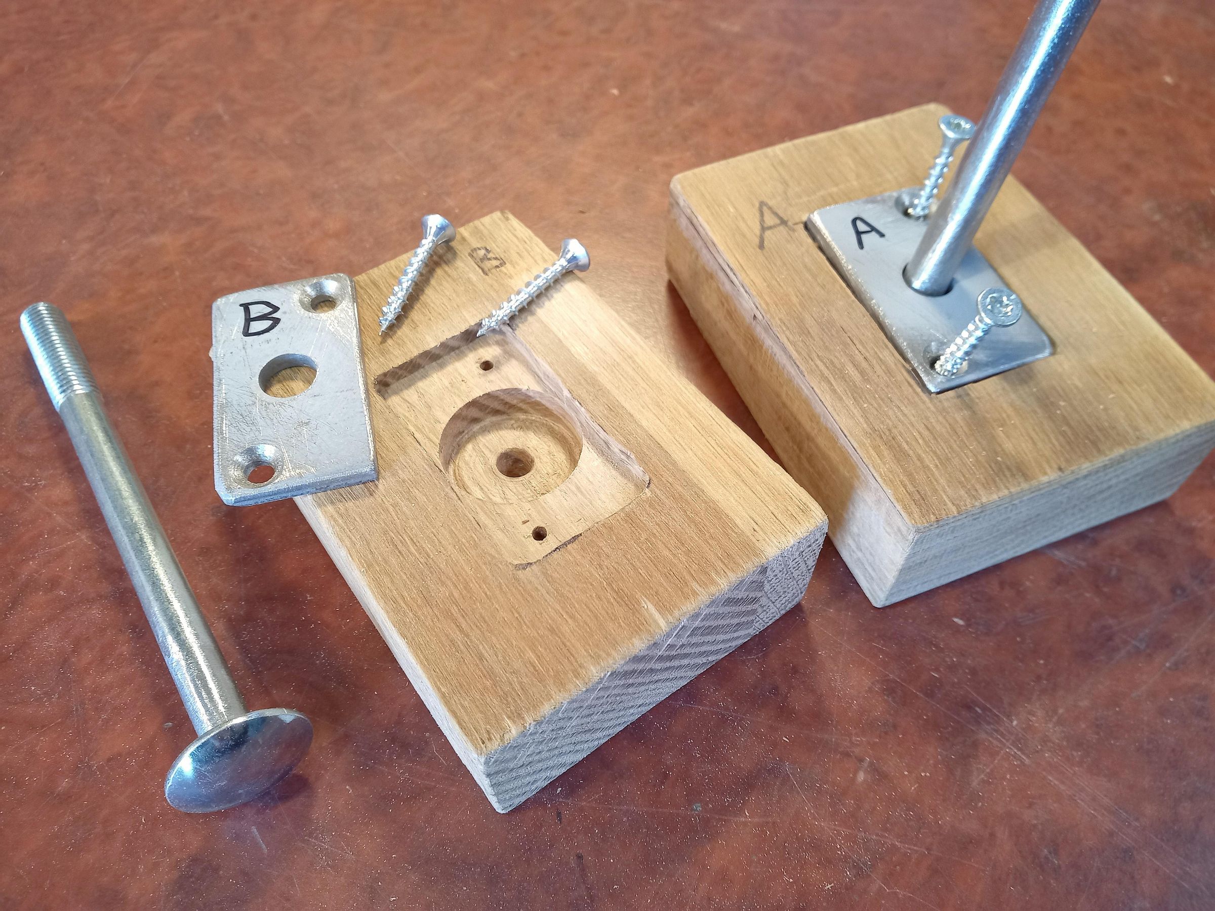 Traveler Workbench With Adjustable Feet and Cerused Oak Legs : 30 Steps ...