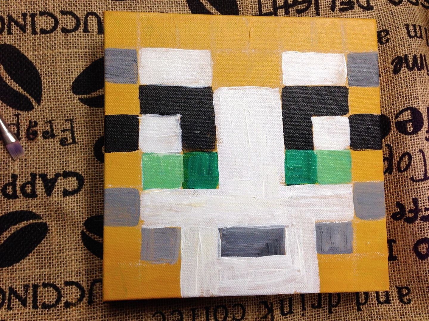 How to Paint Minecraft Faces - Creeper - Pig - Stampy Cat - Enderman ...