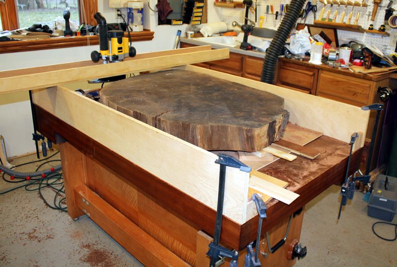 Flattening a Slab on My Bench With a Router : 5 Steps (with Pictures ...