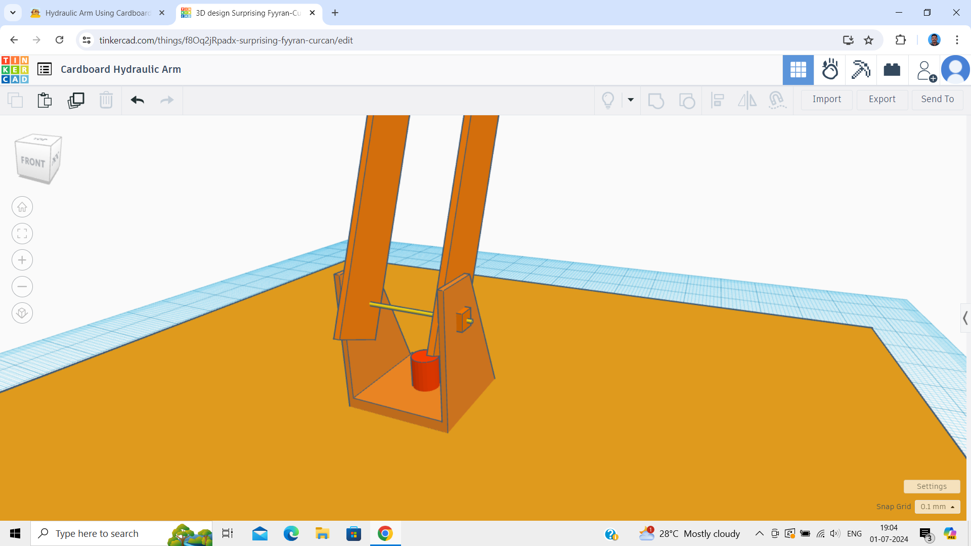 Hydraulic Arm Using Cardboard : 8 Steps - Instructables