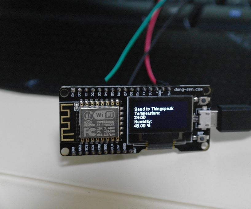 Display Temperature and Humidity and Upload to ThingSpeak : 3 Steps (with Pictures) - Instructables