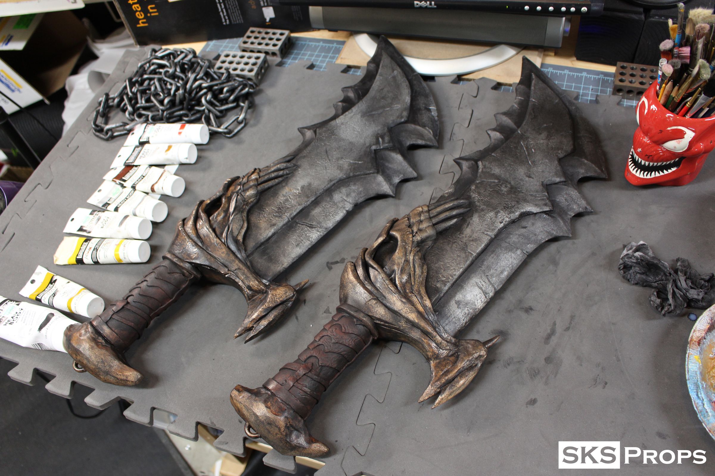 God of War Foam Cosplay Blades of Chaos - SKS Props : 18 Steps (with ...