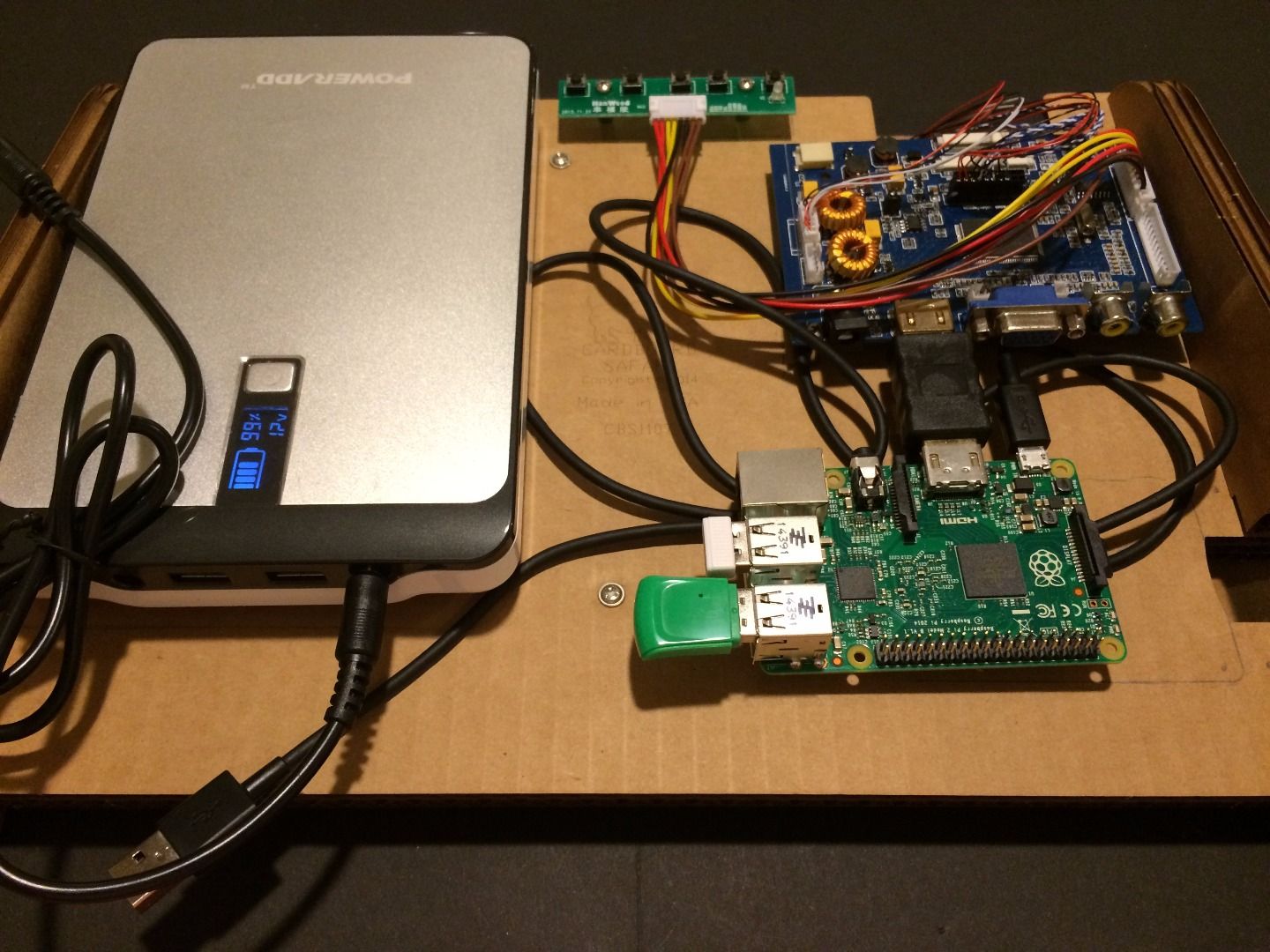 Battery Operated Cardboard HDMI Retro TV Stand for Your Raspberry Pi ...