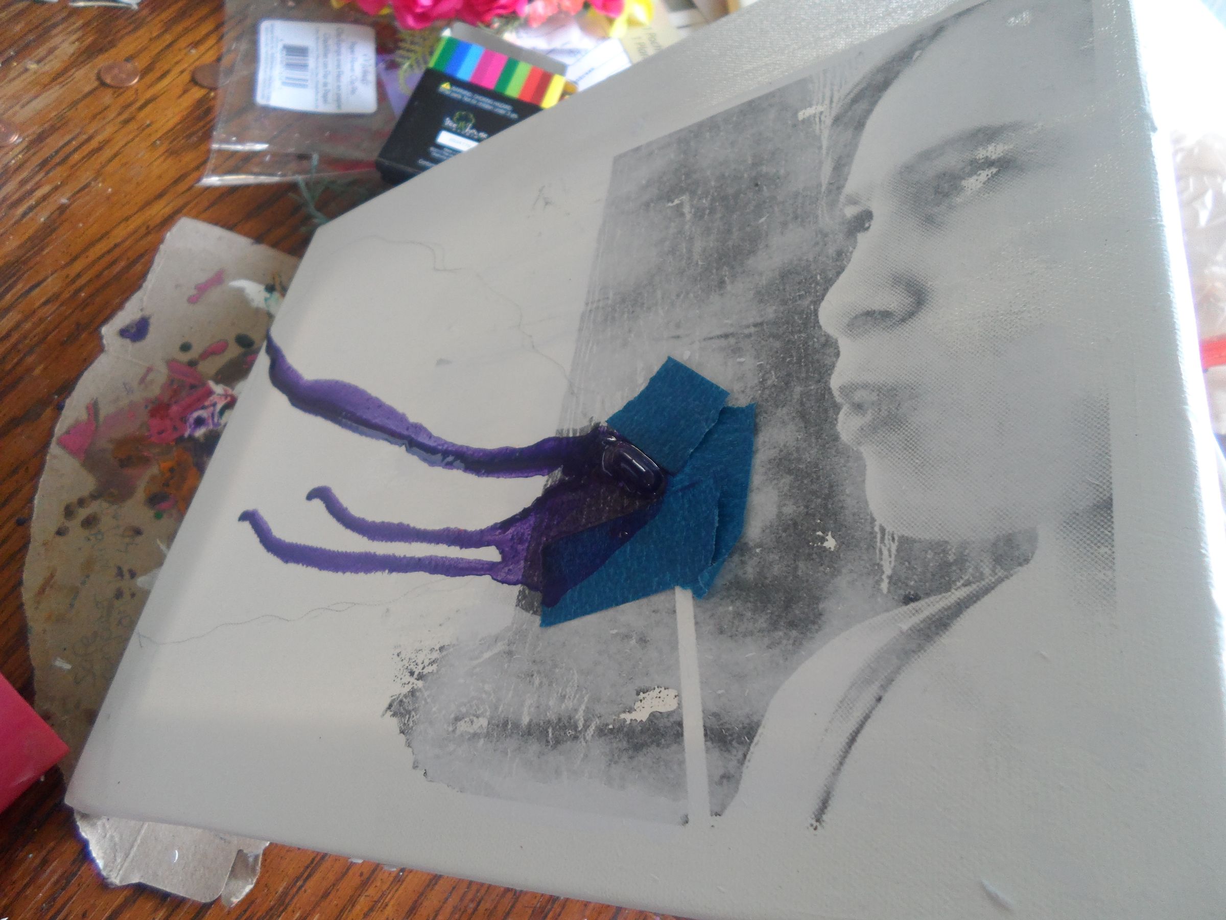 DIY Blowing Purple Crayon Art! Using FIG Purple! : 6 Steps (with ...