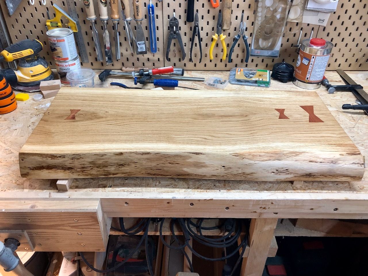 Live Edge Slab Coffee Table With Bow Ties : 11 Steps (with Pictures ...