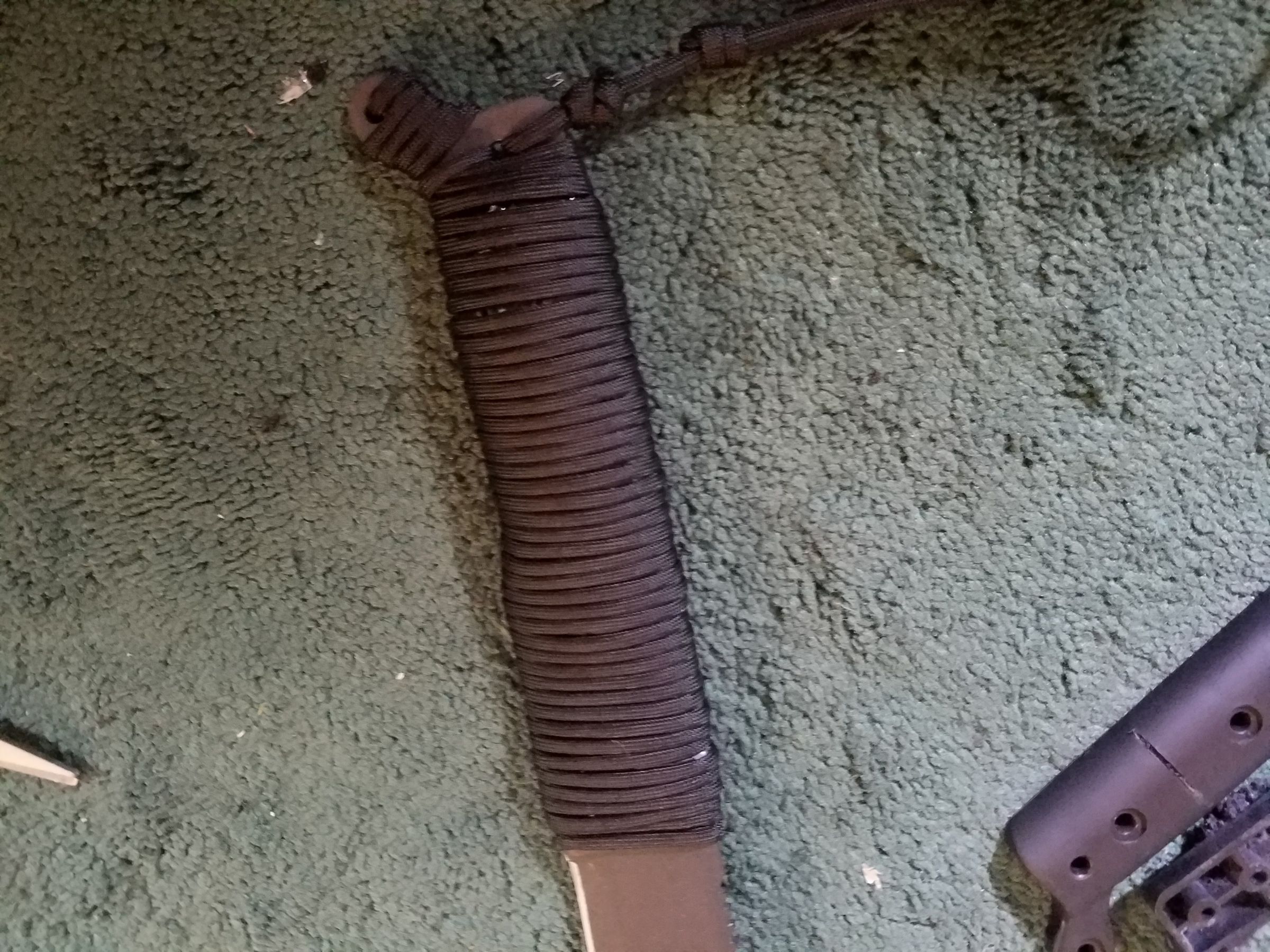 Machete Handle From Plastic Scrap and Paracord: : 8 Steps - Instructables