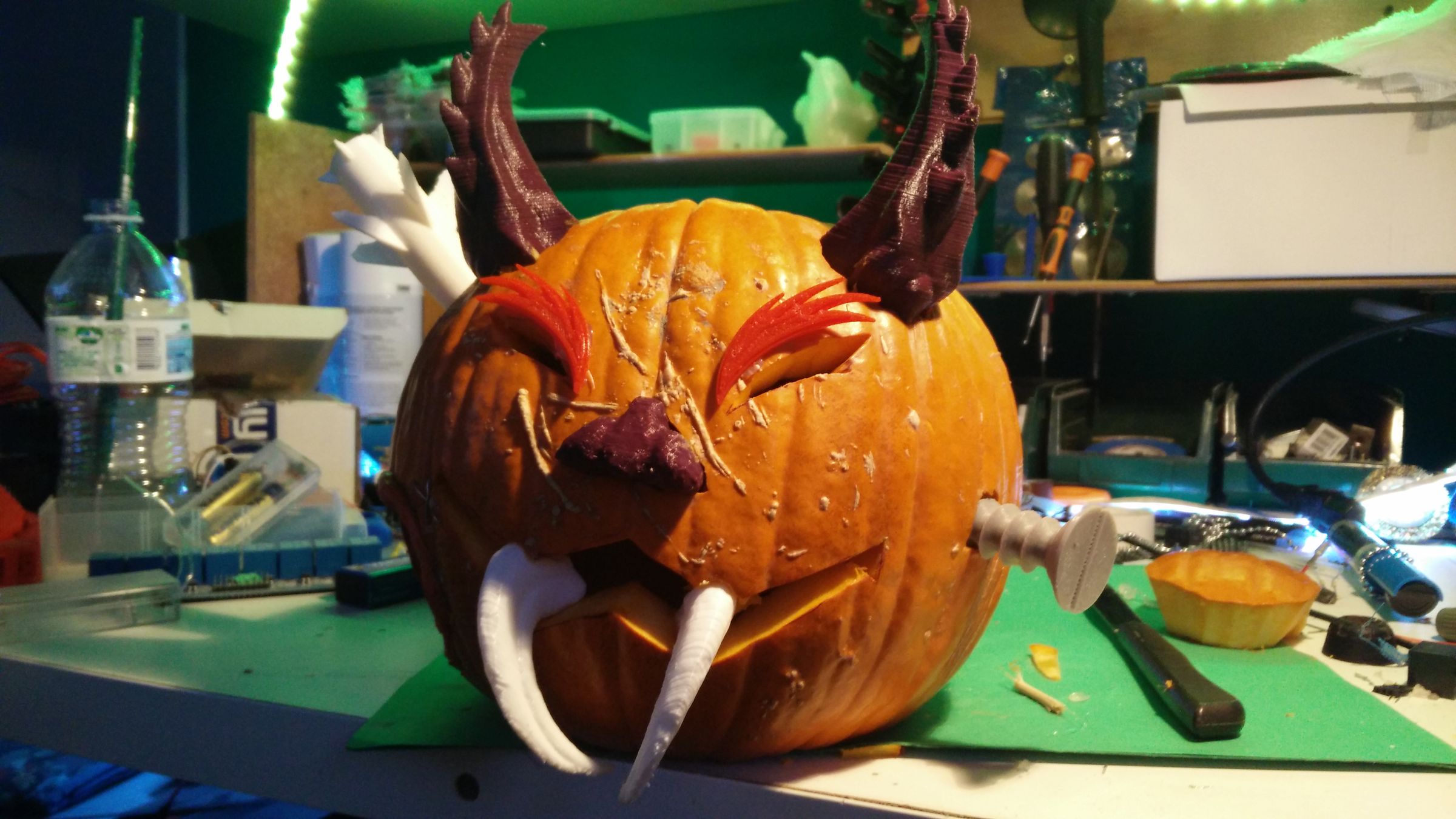 Decorating Carved Pumpkin (3D Printable Models) : 5 Steps (with ...