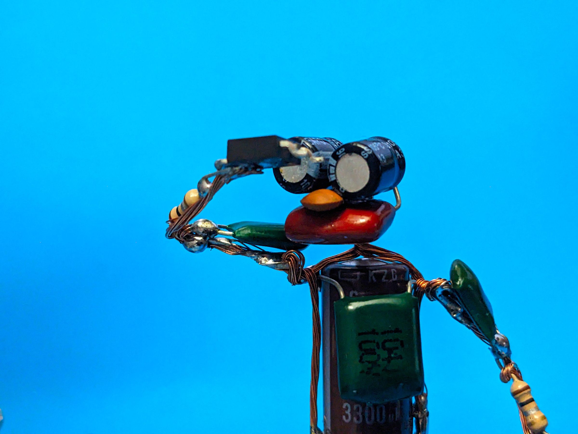 Stop Motion Puppet From Copper Wire Scraps and Electronic Waste : 6 ...