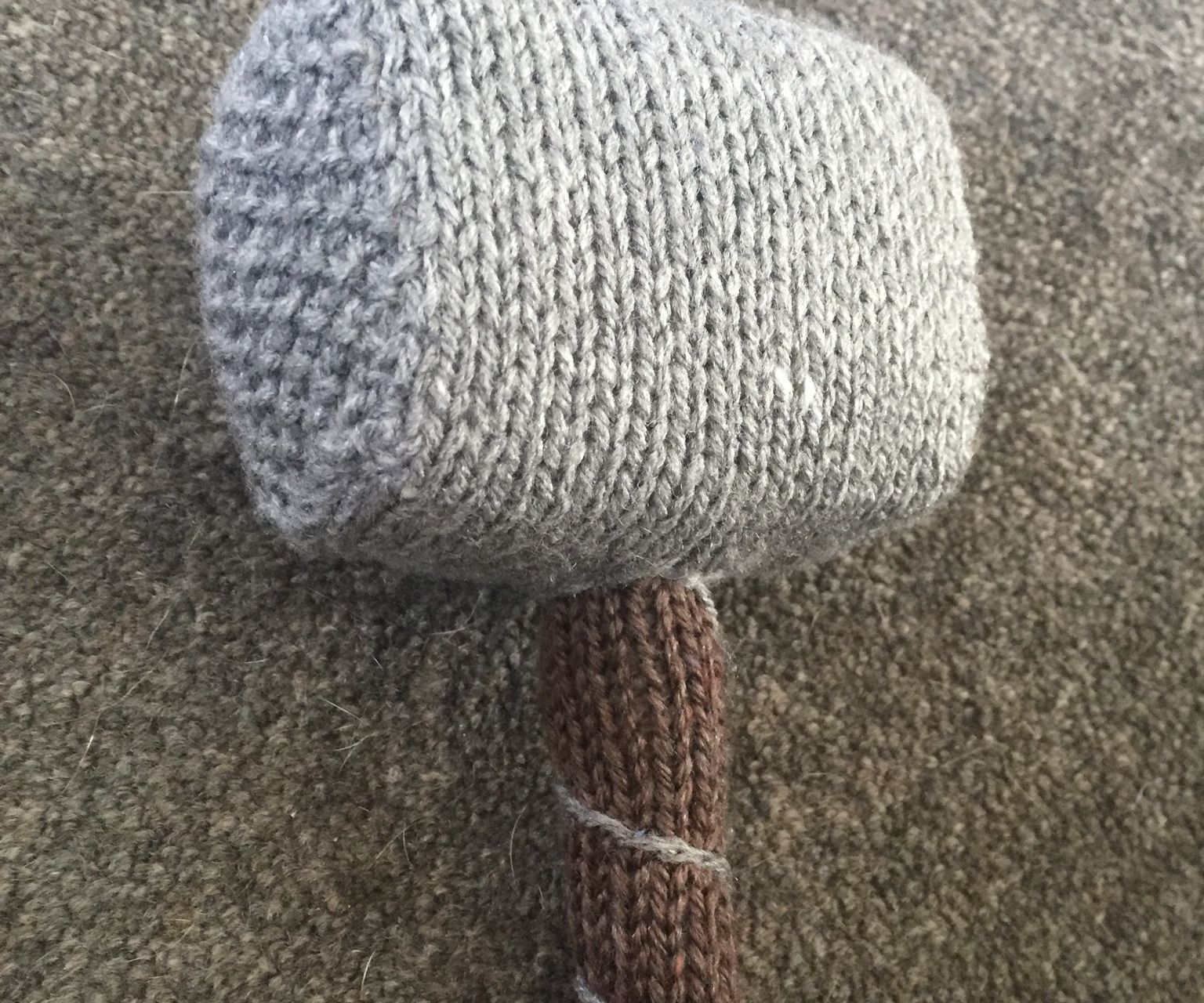 How to Knit Mjölnir - Hammer of Thor : 3 Steps (with Pictures ...