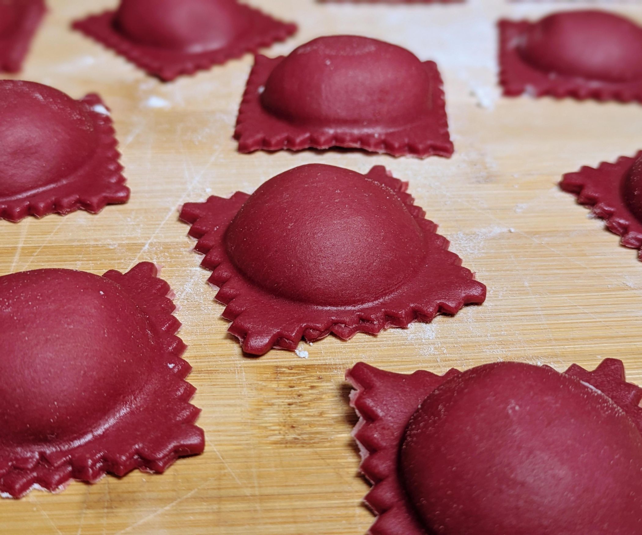 Naturally Dyed Roasted Red Beet Ravioli : 6 Steps (with Pictures ...