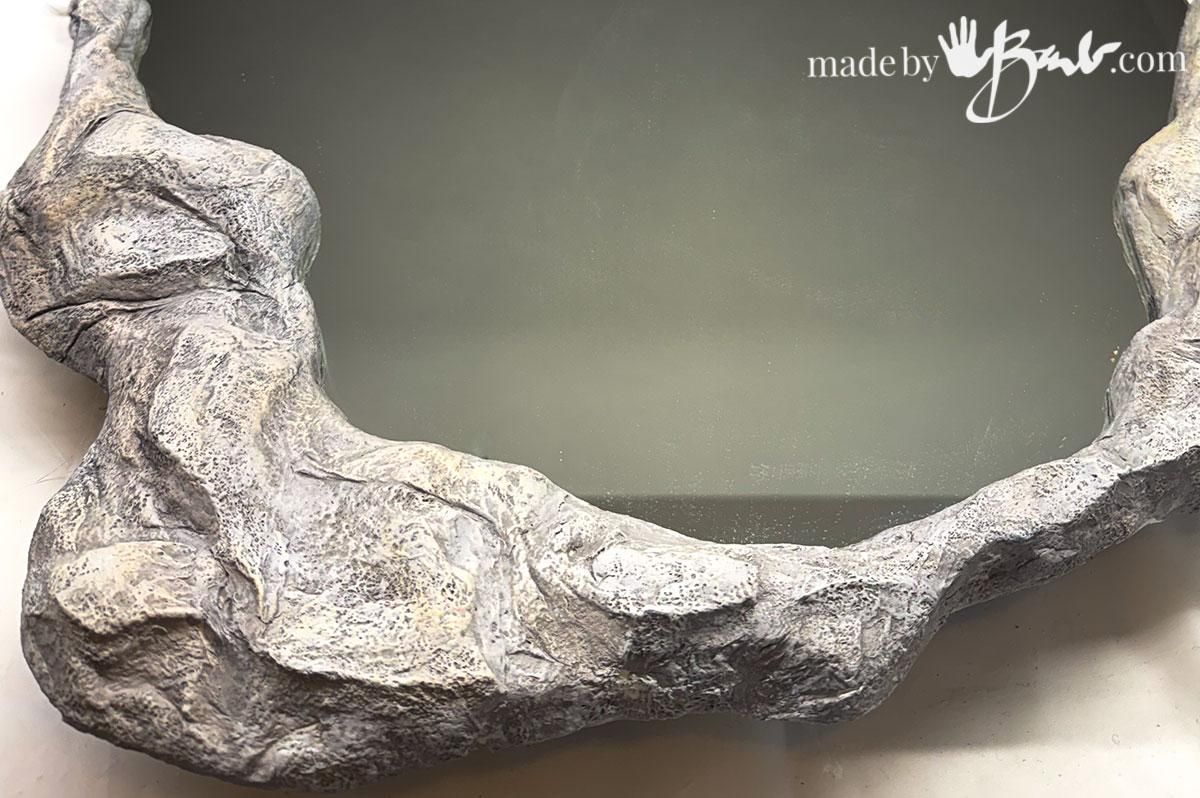 Make a Faux Rock Mirror With Paper! Light & Strong! : 8 Steps (with ...