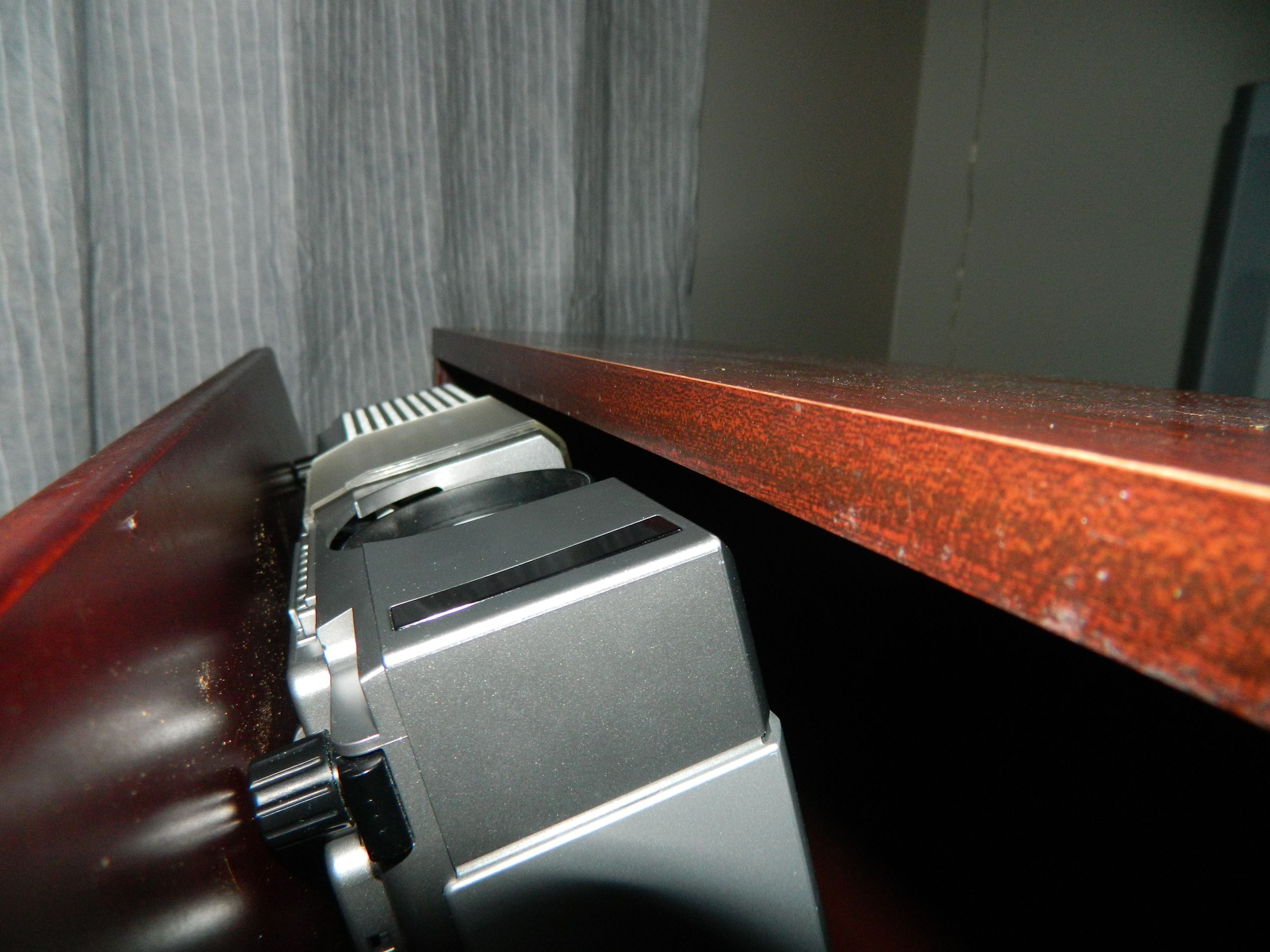 DIY "Hidden" Video Projector Folding Shelf, Carbon Fiber Look : 8 Steps ...
