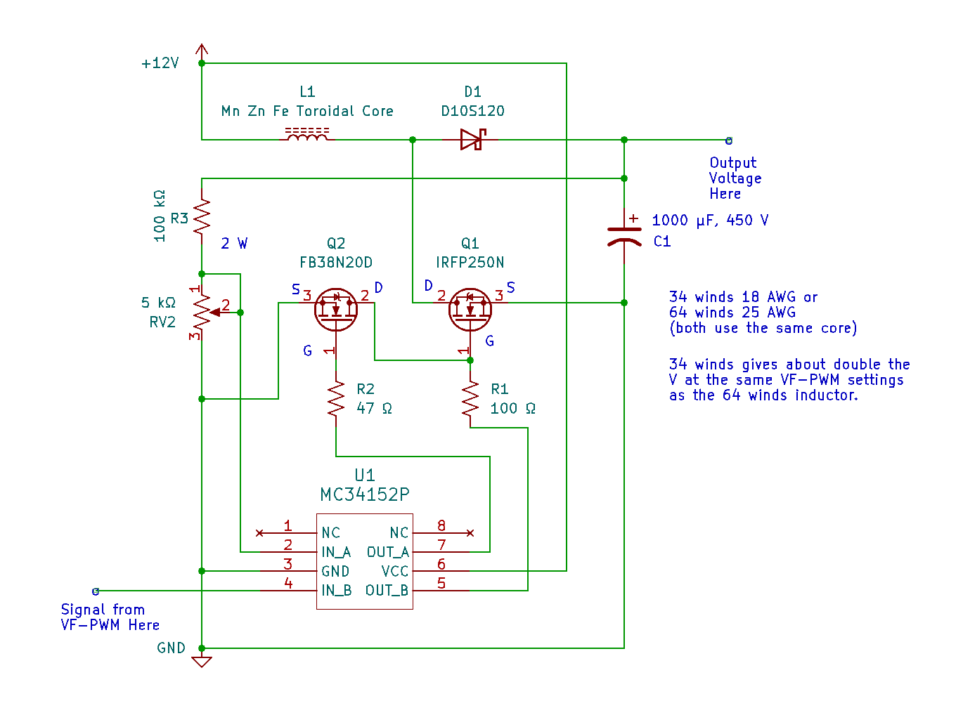 DIY Boost Converter: High Voltage Without Special ICs : 7 Steps ...