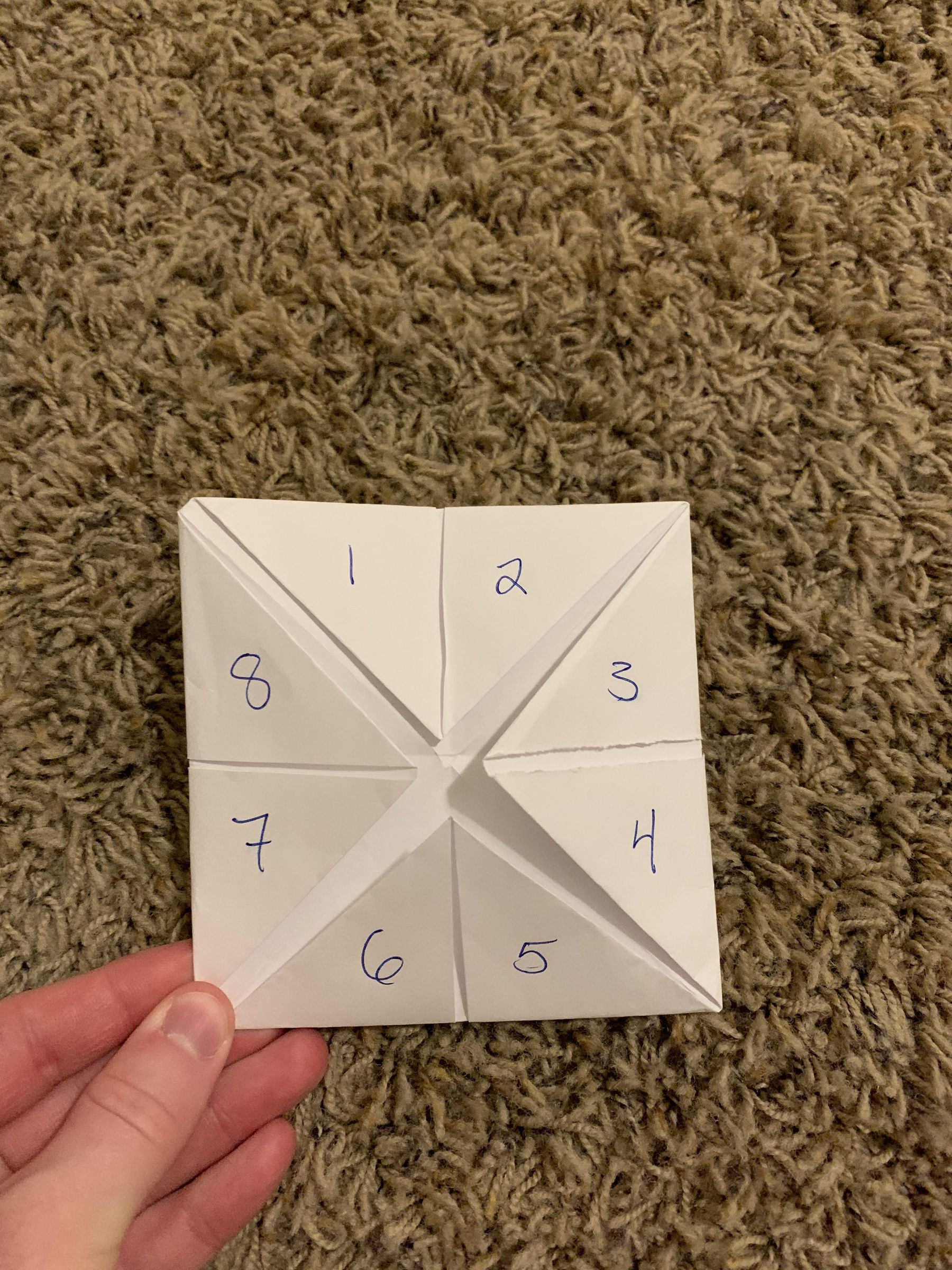 Constructing a Paper Fortune-Teller : 11 Steps - Instructables