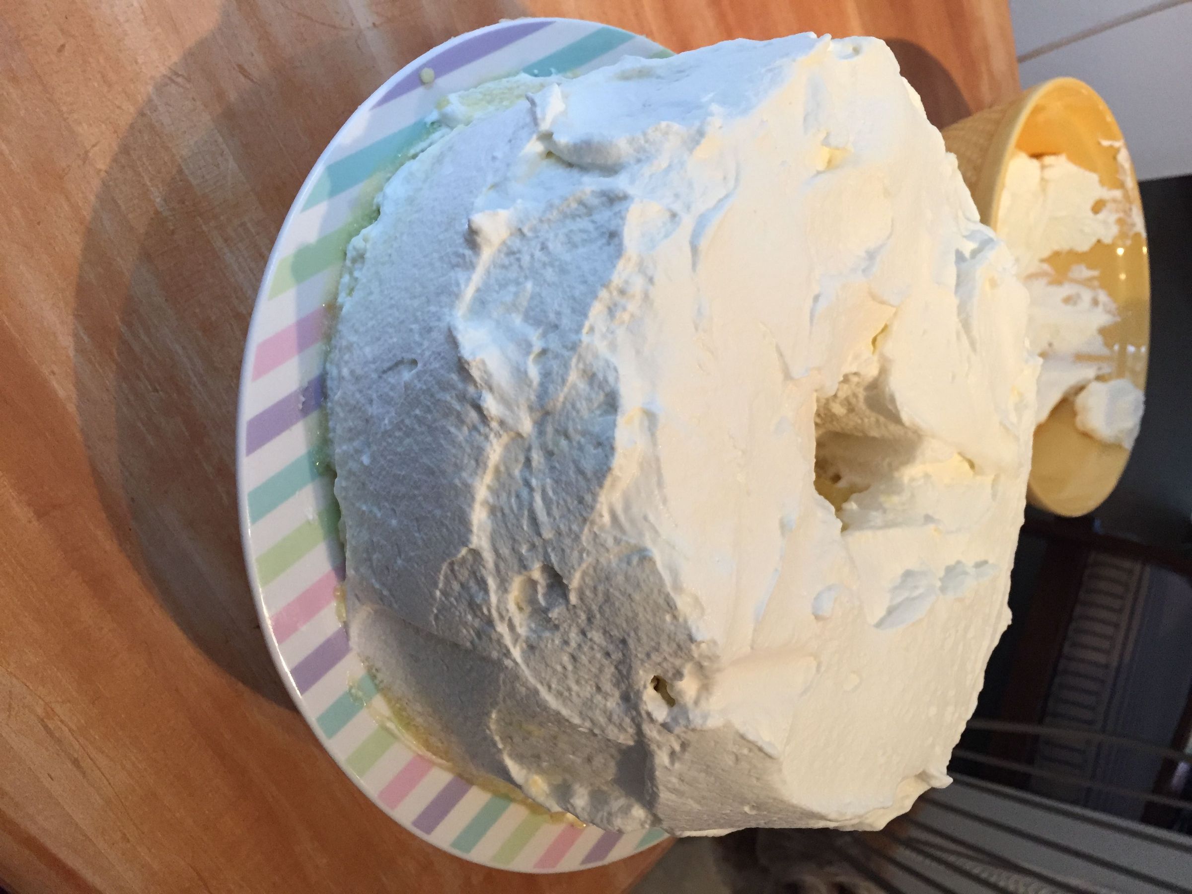 Homemade Angel Food Cake With Custard & Whipped Cream : 21 Steps ...