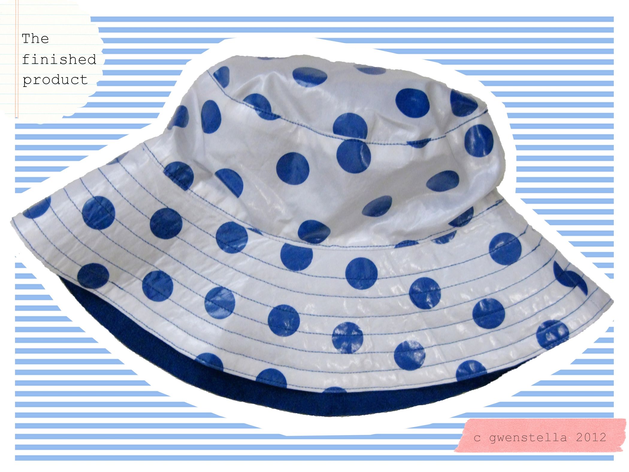 Sewn: Polka Dot Rain Hat (inspired by Cath Kidston) - Instructables