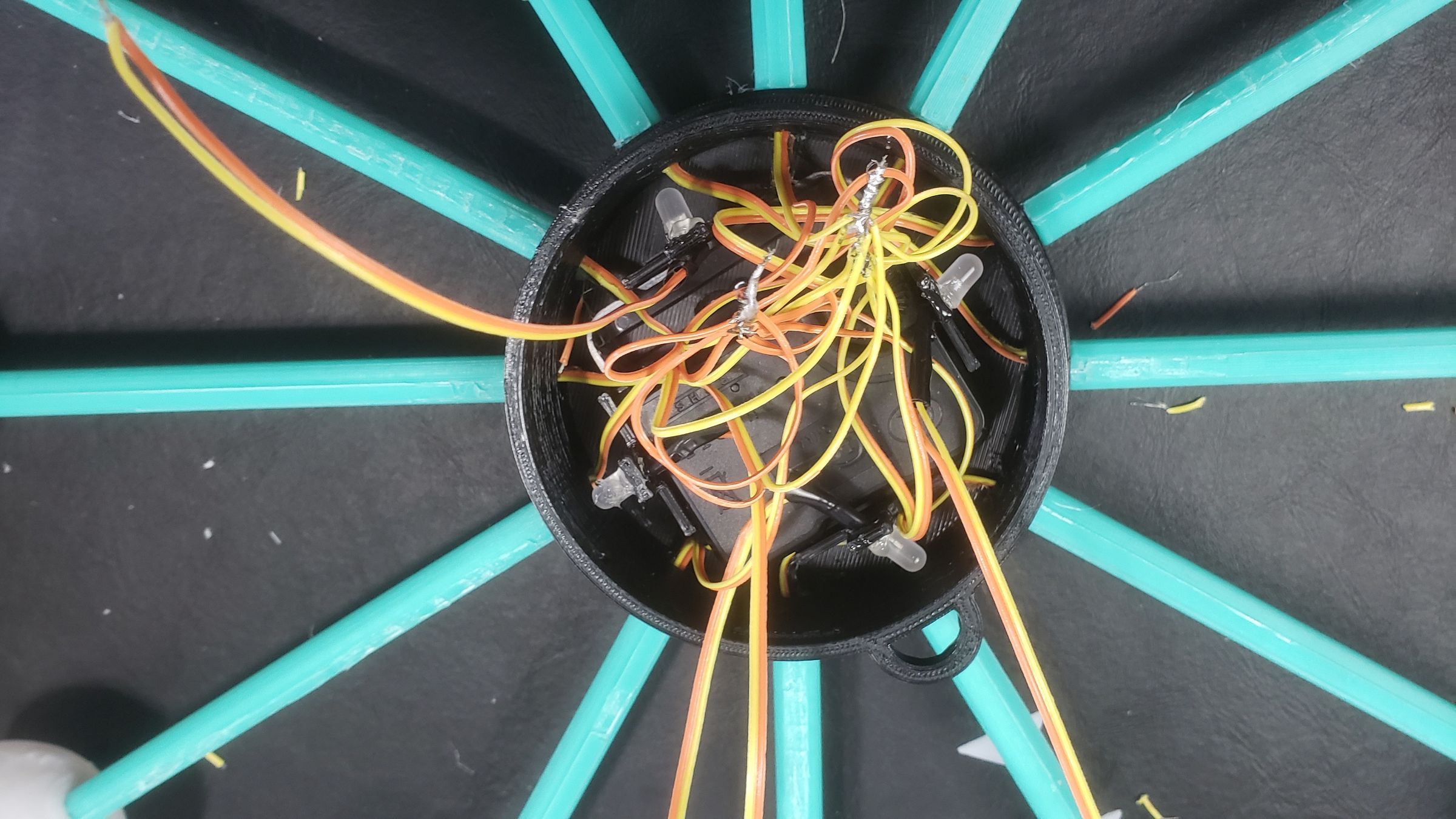3D Printed Wall Clock With Kinetic Art and LEDs : 10 Steps (with ...