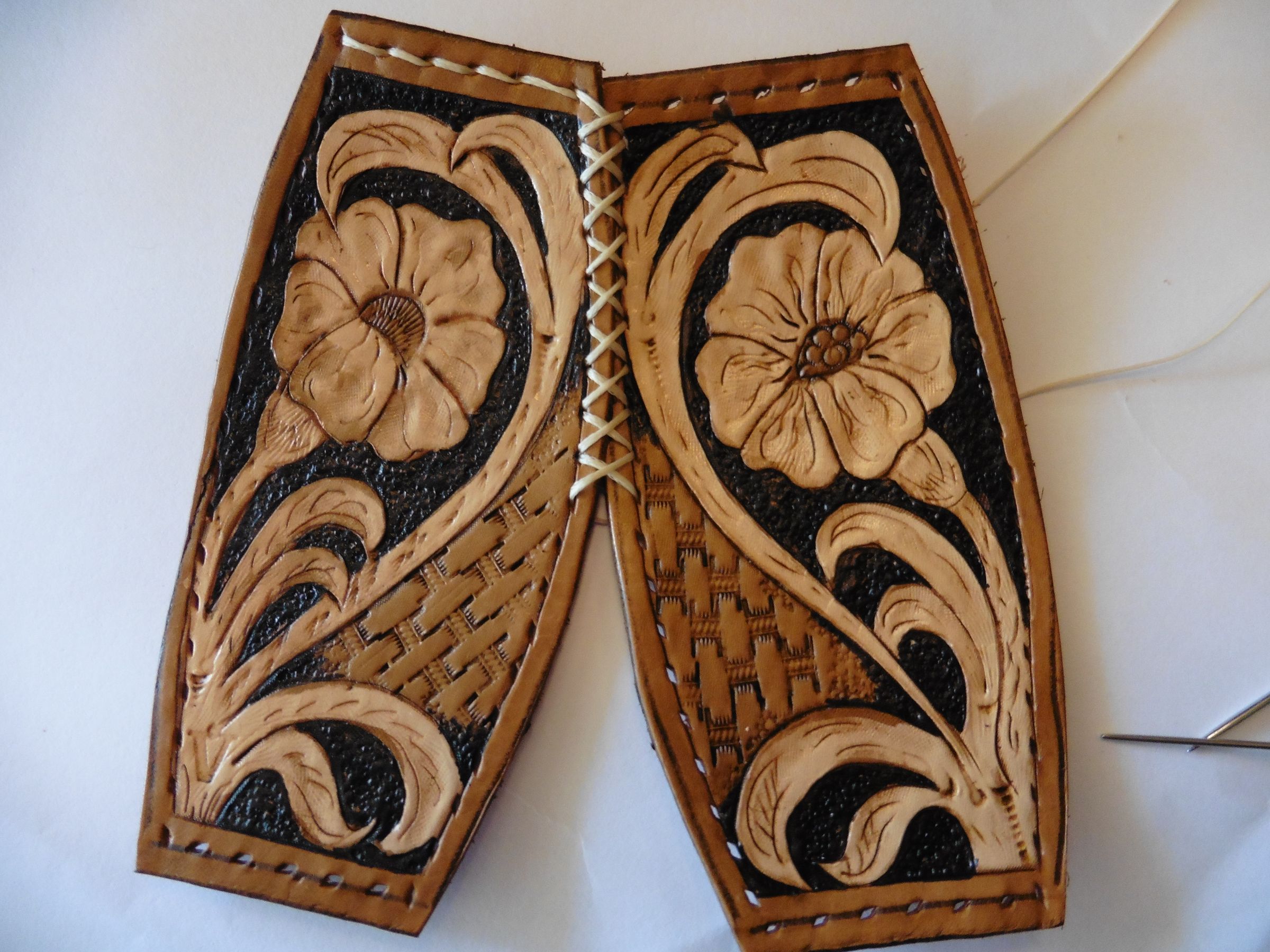 Decorative Tooled Leather Maul Handle Wrap : 5 Steps (with Pictures ...