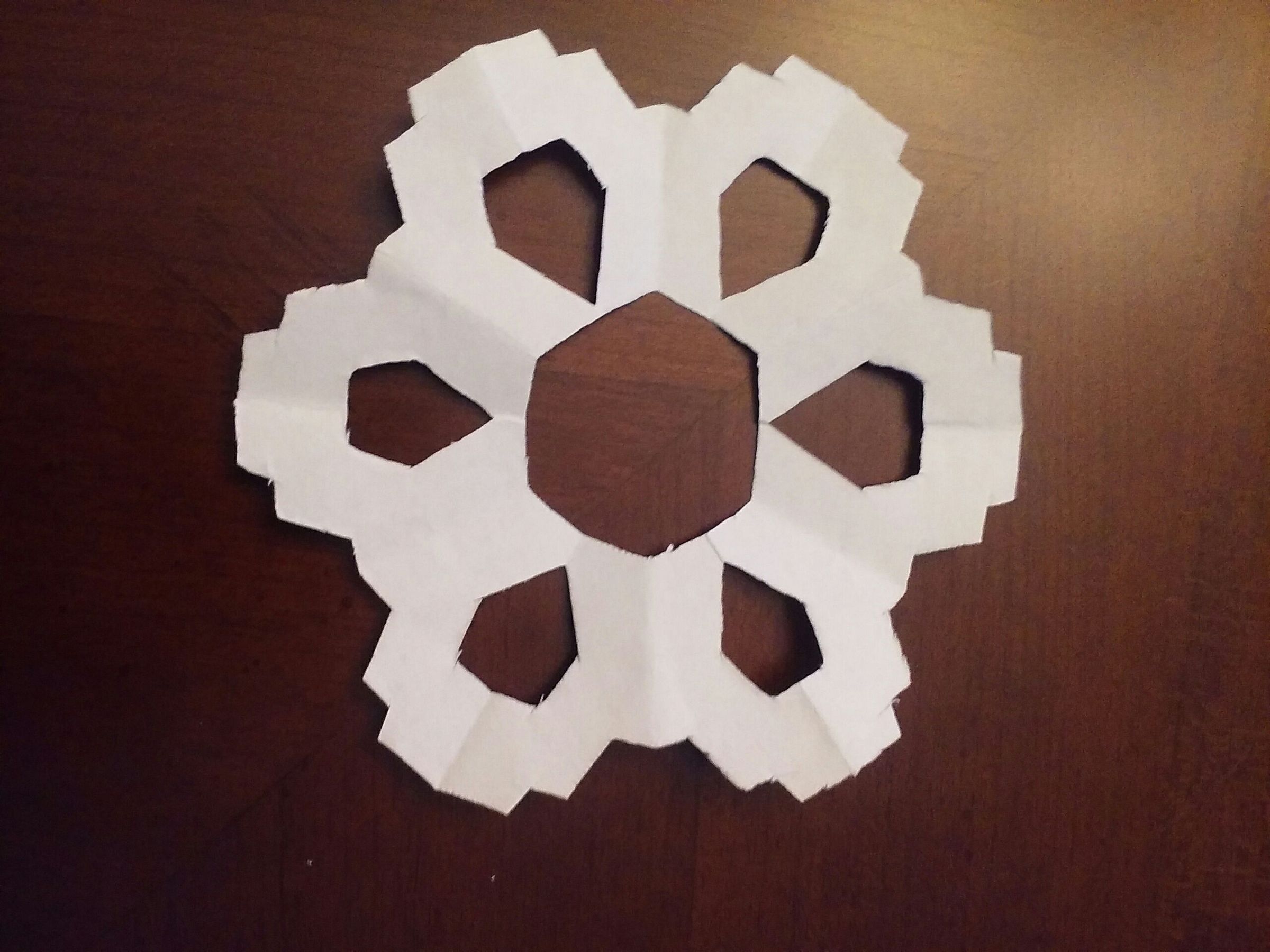 Basic Paper Snowflake : 4 Steps - Instructables