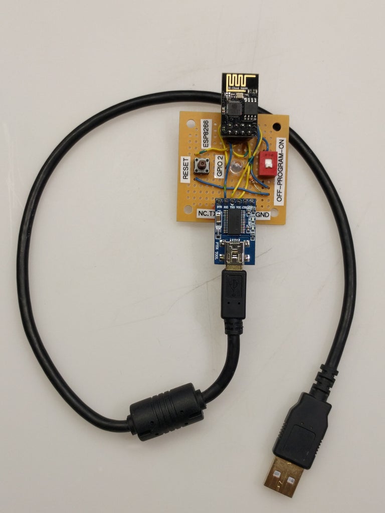 Esp8266 Esp 01 Programming Jig 4 Steps Instructables