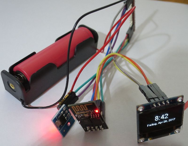 Simplest ESP8266 Local Time Internet Clock With OLED : 4 Steps (with ...
