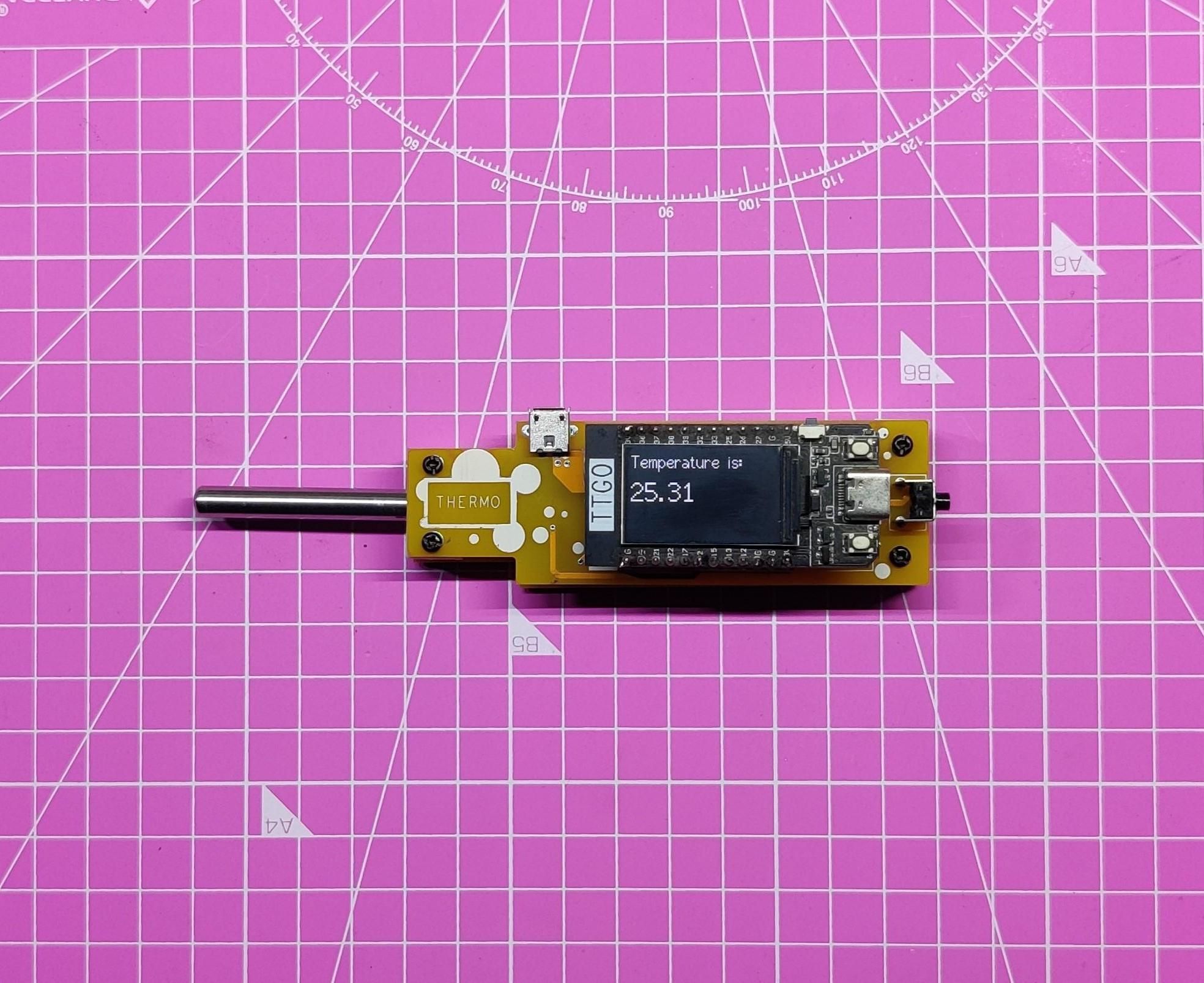 DIY Thermometer With TTGO T Display and DS18B20 V2 : 9 Steps - Instructables