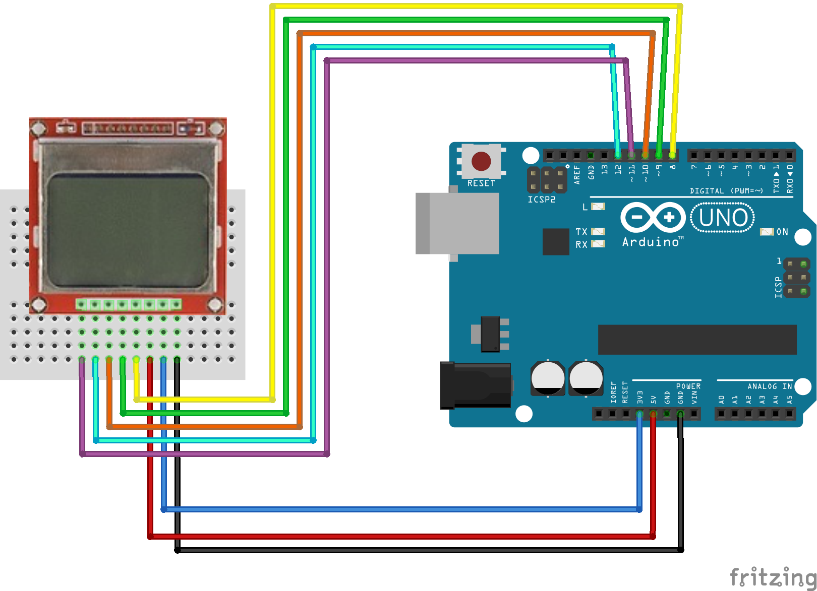 ARDUİNO 5110 LCD Countdown - Instructables