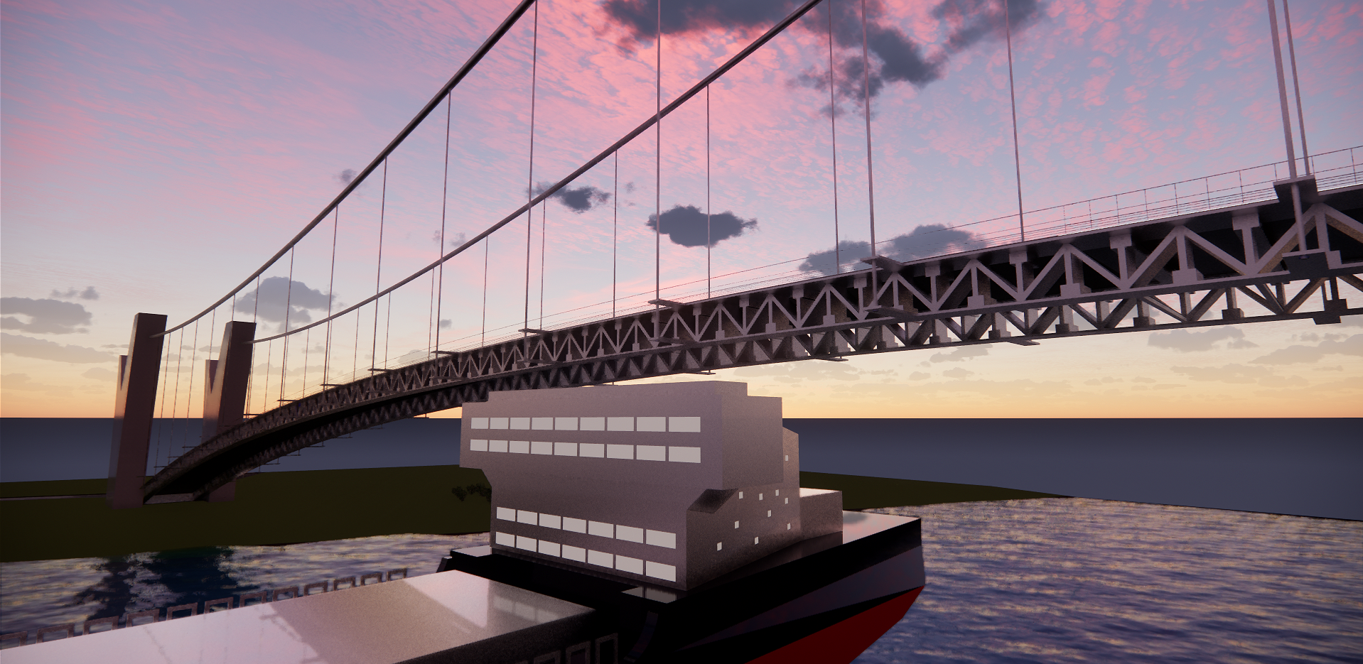 The Victory Bridge (Suspension Pedestrian Bridge Made in Revit) : 8 ...