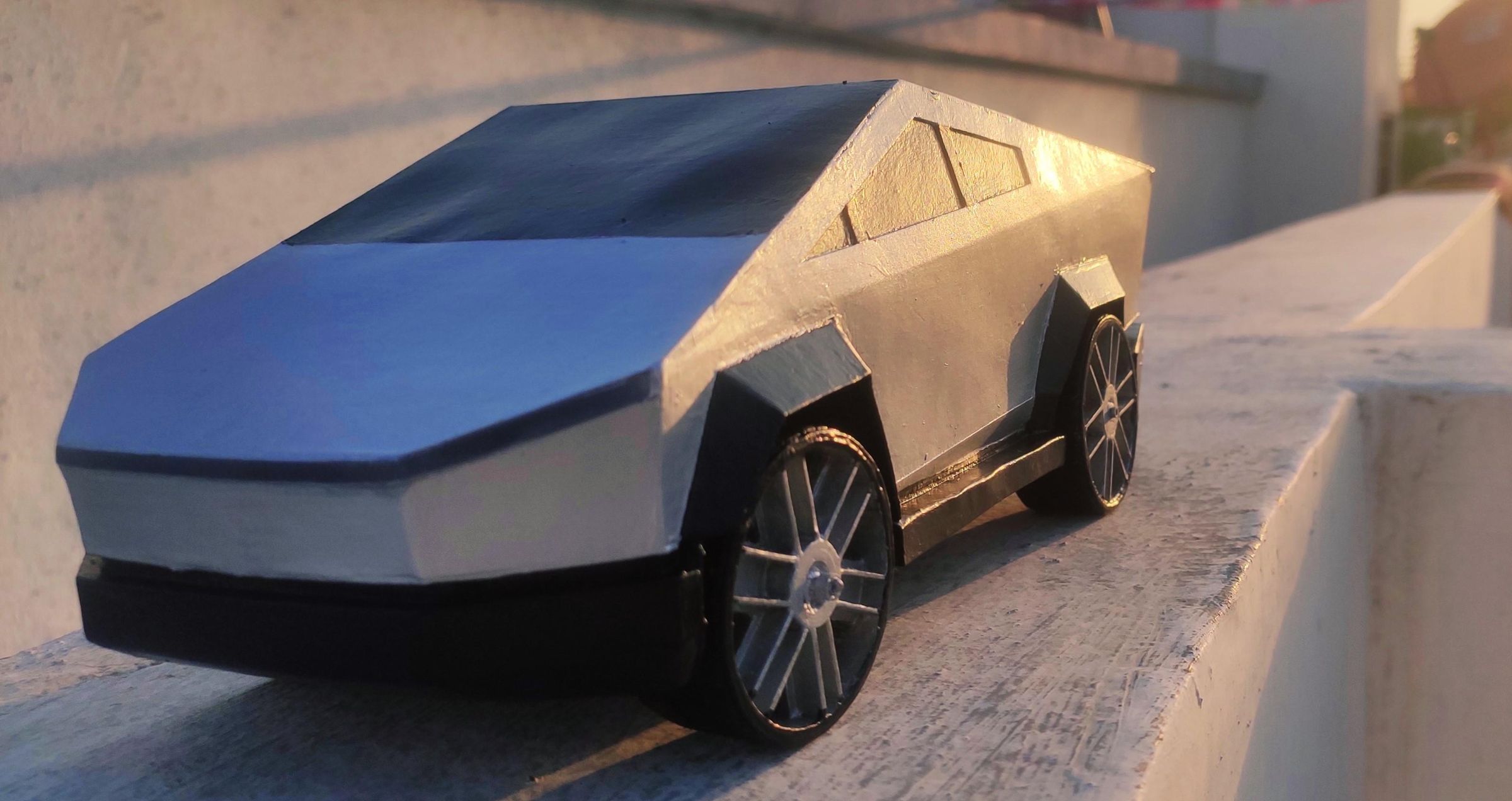 Tesla Cybertruck DIY Made of Cardboard : 6 Steps (with Pictures ...