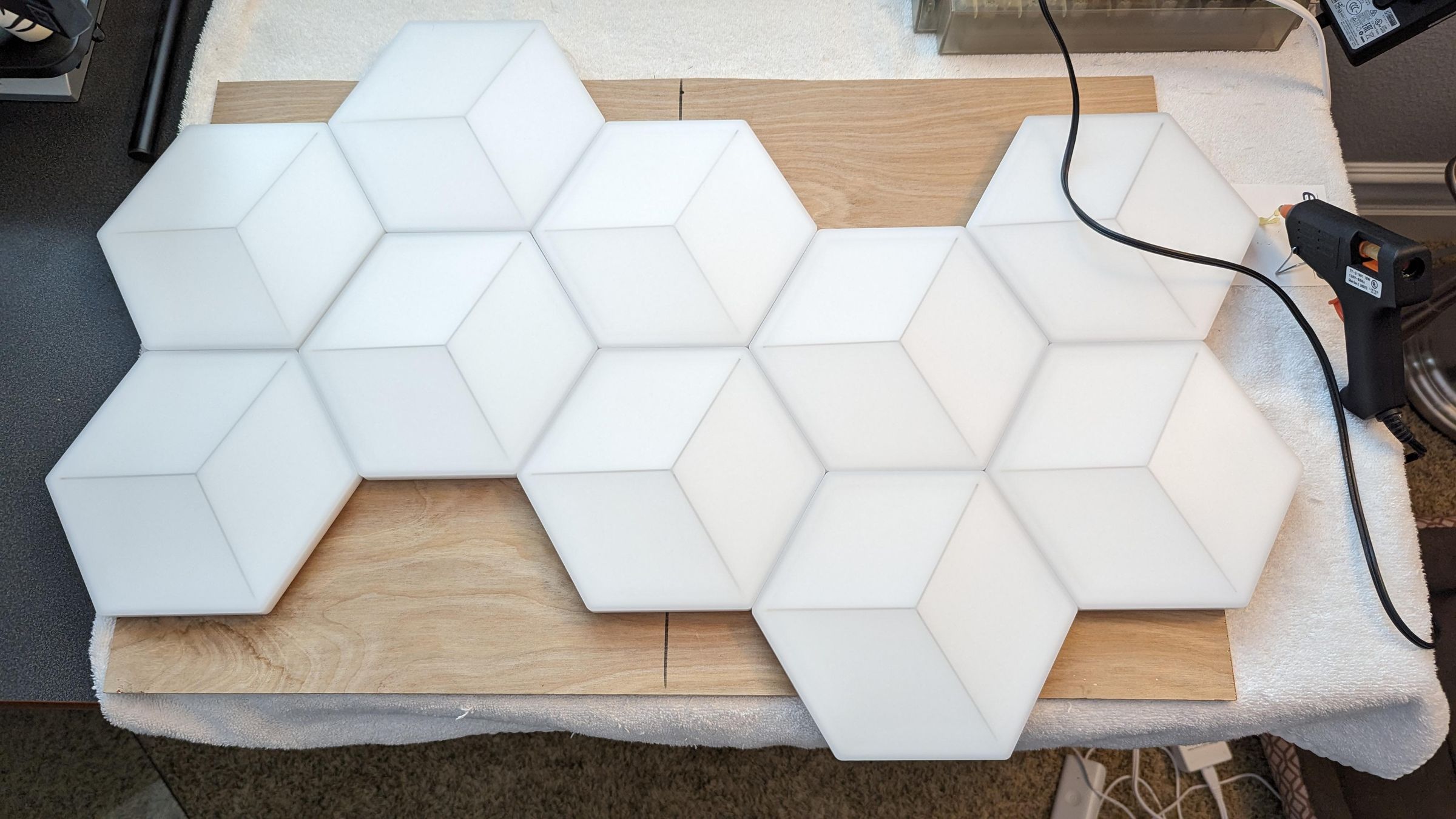 How to Install Govee Glide Hexa Pro Light Panels to Textured and ...