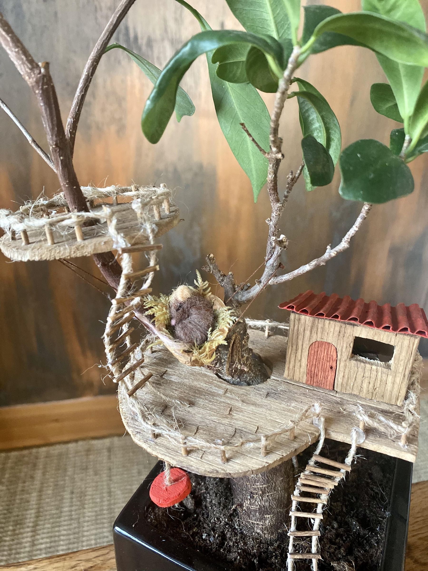 Houseplant Treehouse & Tiny Mouse : 15 Steps (with Pictures ...