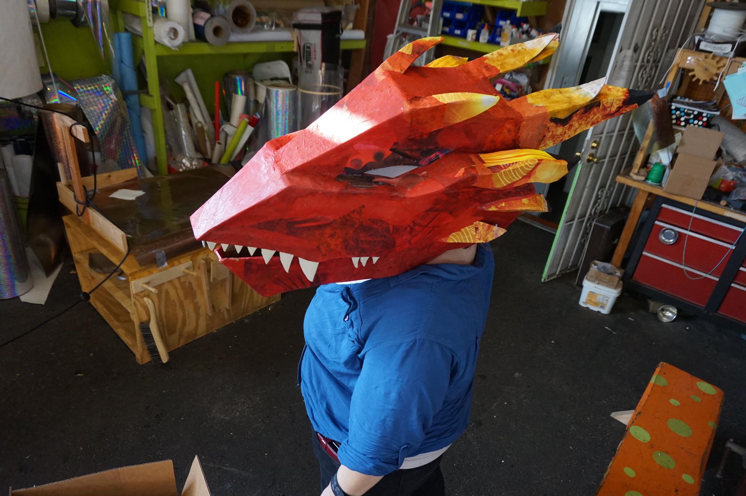 Upcycled Dragon Head Mask : 7 Steps (with Pictures) - Instructables