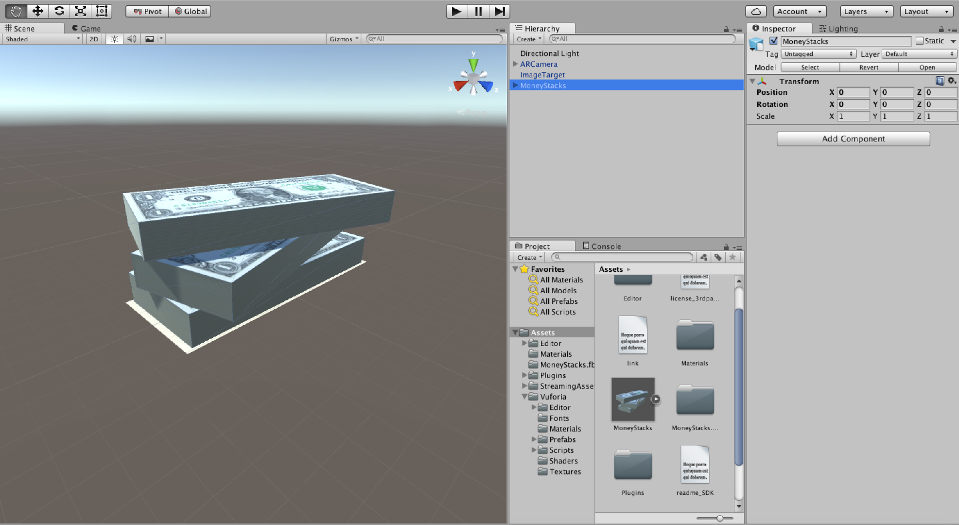Image-Based 3D Augmented Reality With Vuforia : 5 Steps - Instructables