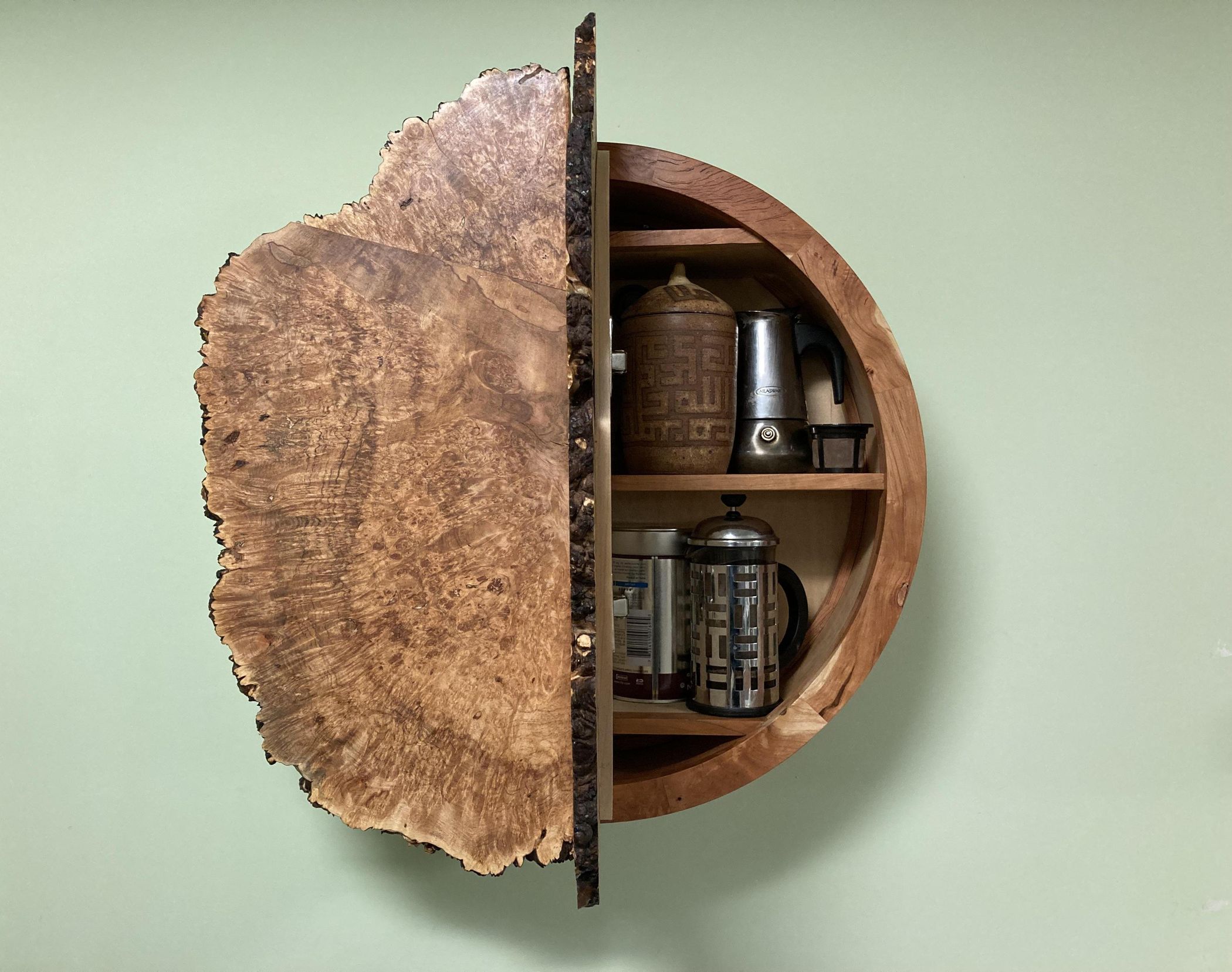 Round Cabinet With Burl Doors : 10 Steps (with Pictures) - Instructables