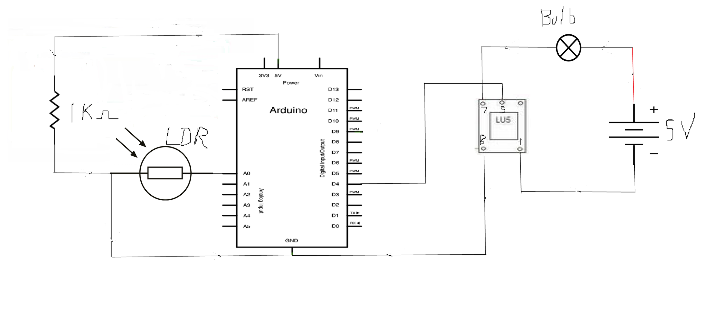 Arduino Light Intensity Lamp Jyothir 5 Steps Instructables