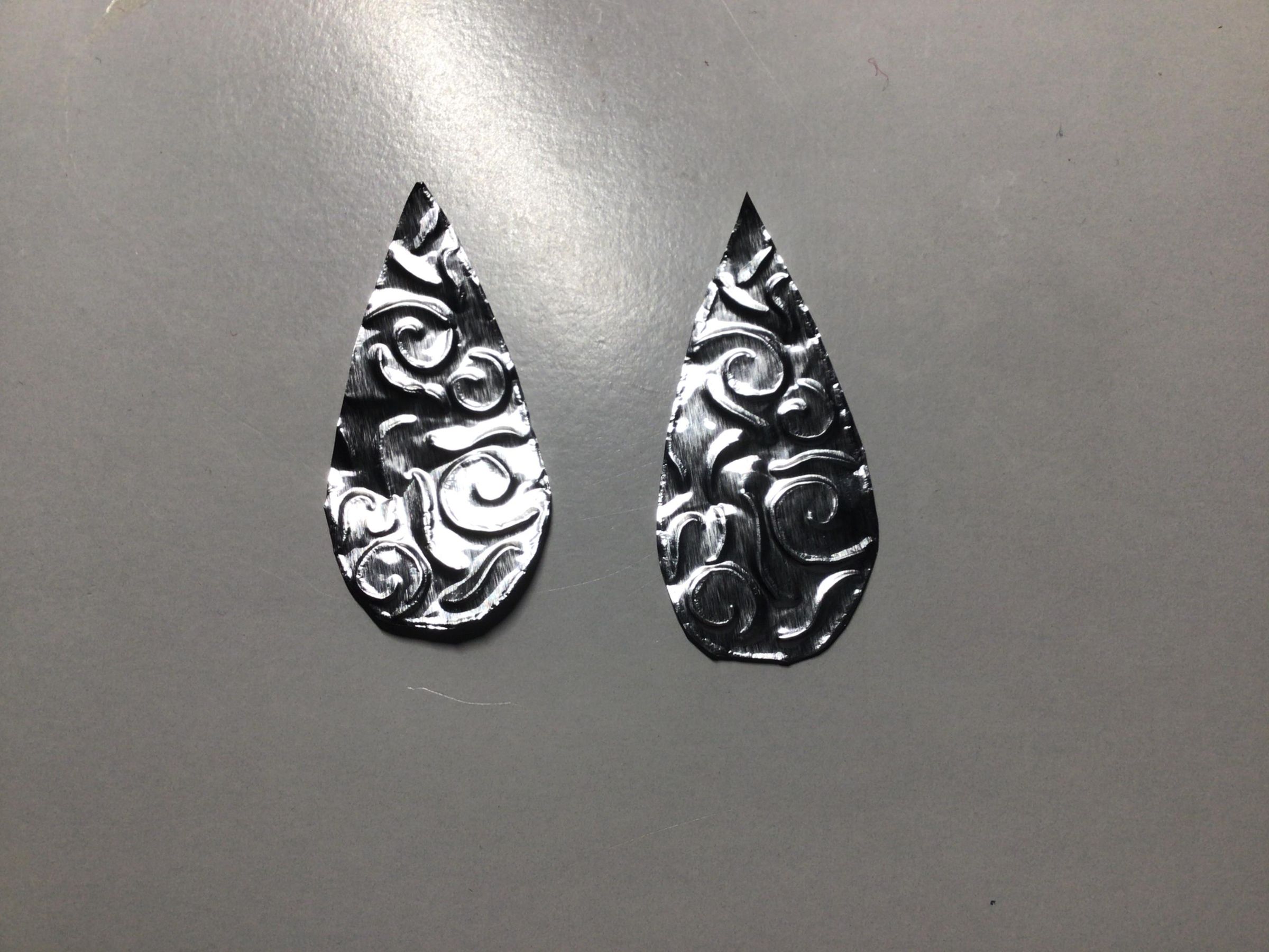 Embossed Tinfoil Earrings! : 7 Steps (with Pictures) - Instructables