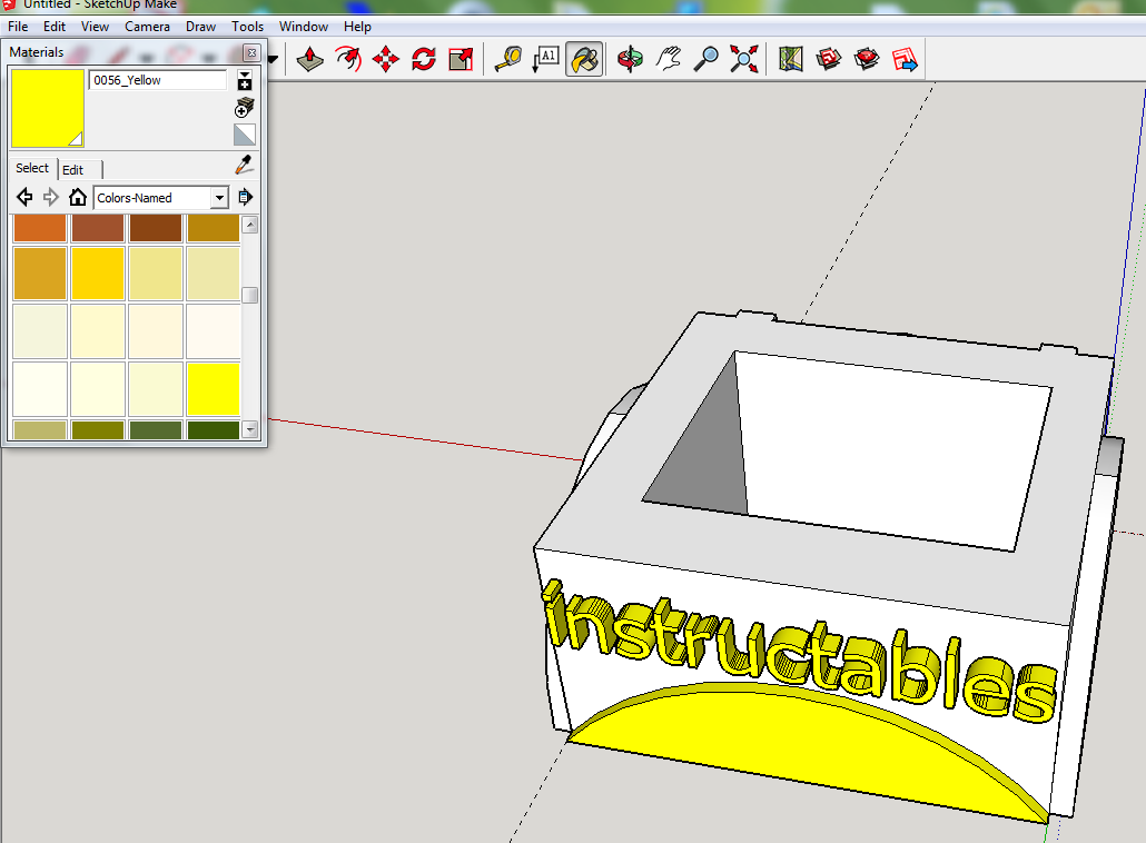 Google SketchUp(very Simple 3D Printing Box Design) : 5 Steps ...