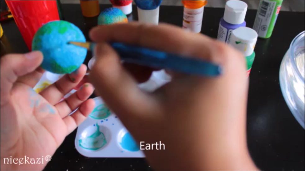 Tissue Paper Styrofoam Planets